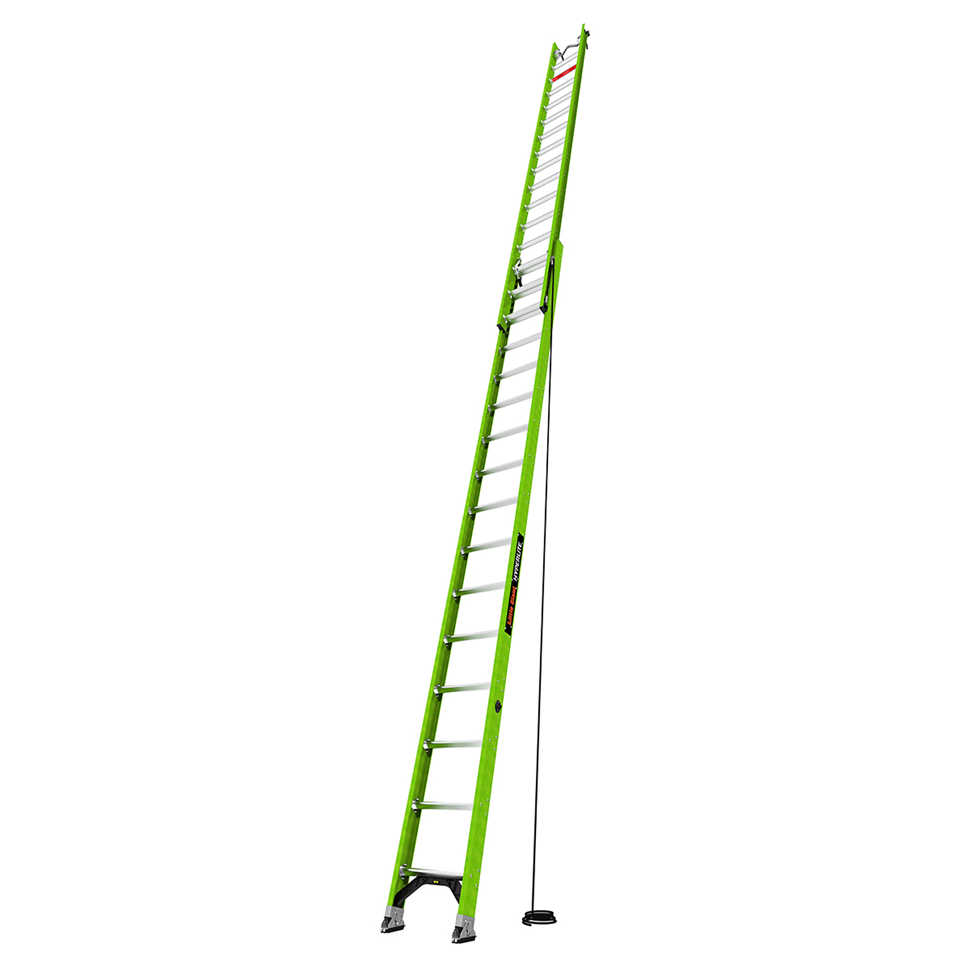 Little Giant Ladder, HYPERLITE 32 Ext Ladder w Cable Hooks and V-Rung ...