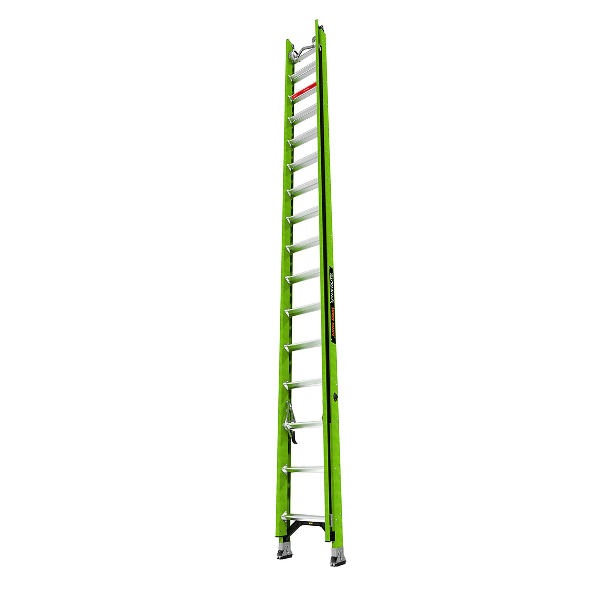 Little Giant Ladder, HYPERLITE 32 Ext Ladder w Cable Hooks and V-Rung ...