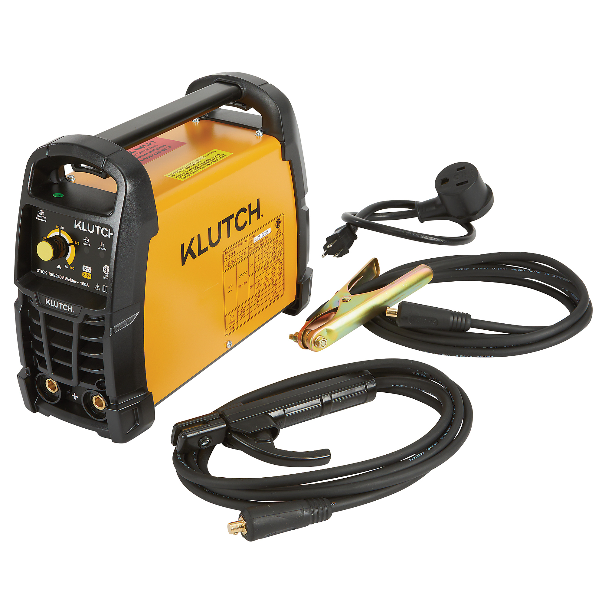 Klutch Dual-Voltage Stick Welder with Inverter Technology, 120/230 ...