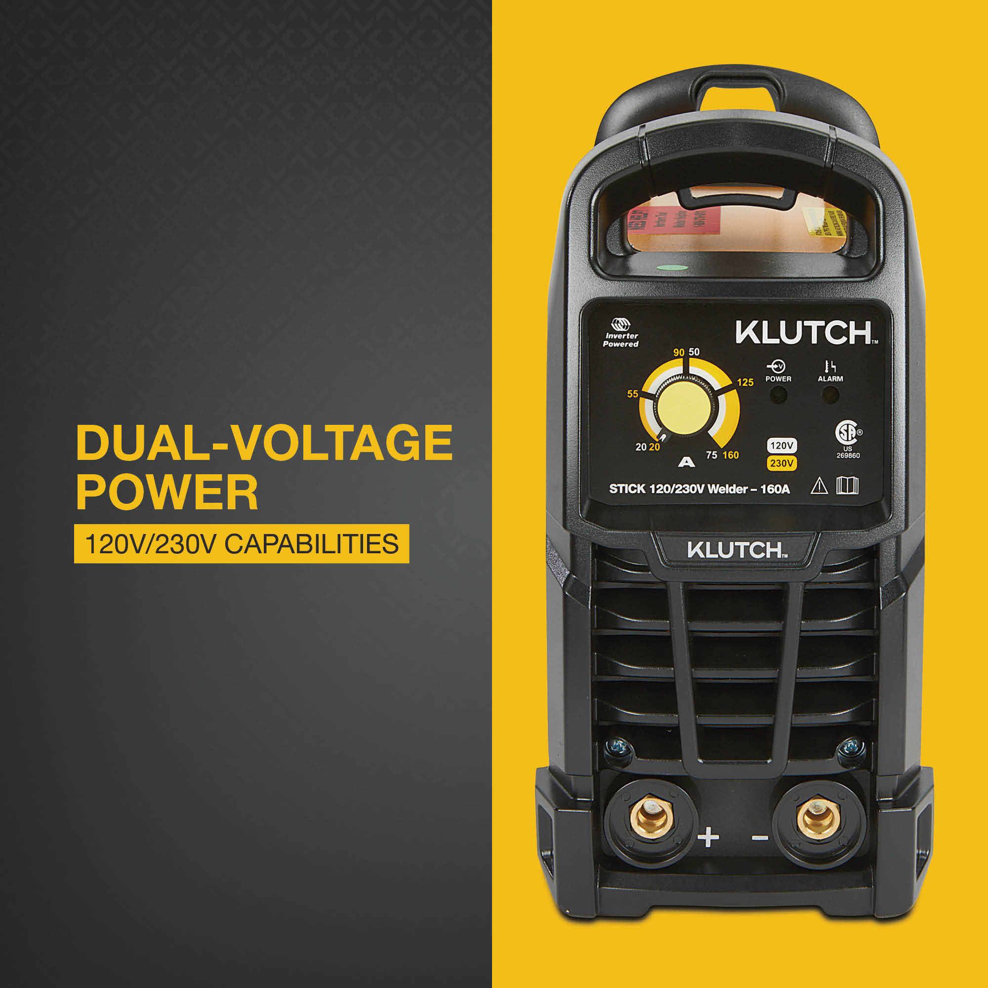 Klutch Dual-Voltage Stick Welder with Inverter Technology, 120/230 ...