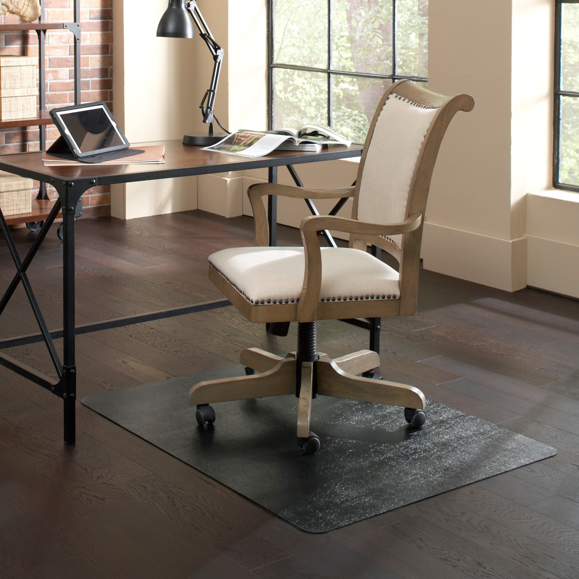 Aleco ES Robbins, Black Chair Mat for Hard Floors 36in.x48in., Length ...