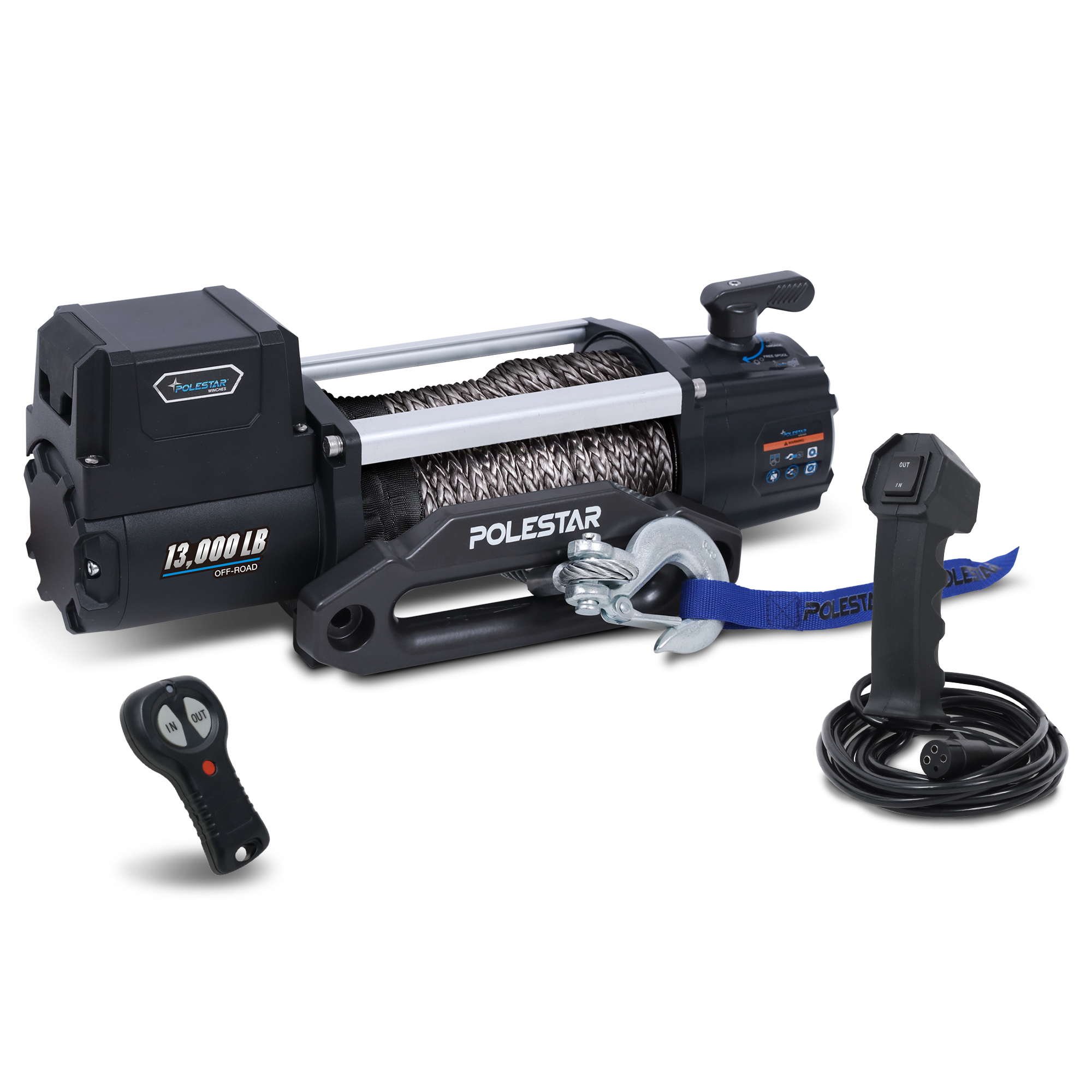 Polestar, 13000lbs 12V DC Electric Truck Winch, Capacity (Line Pull ...