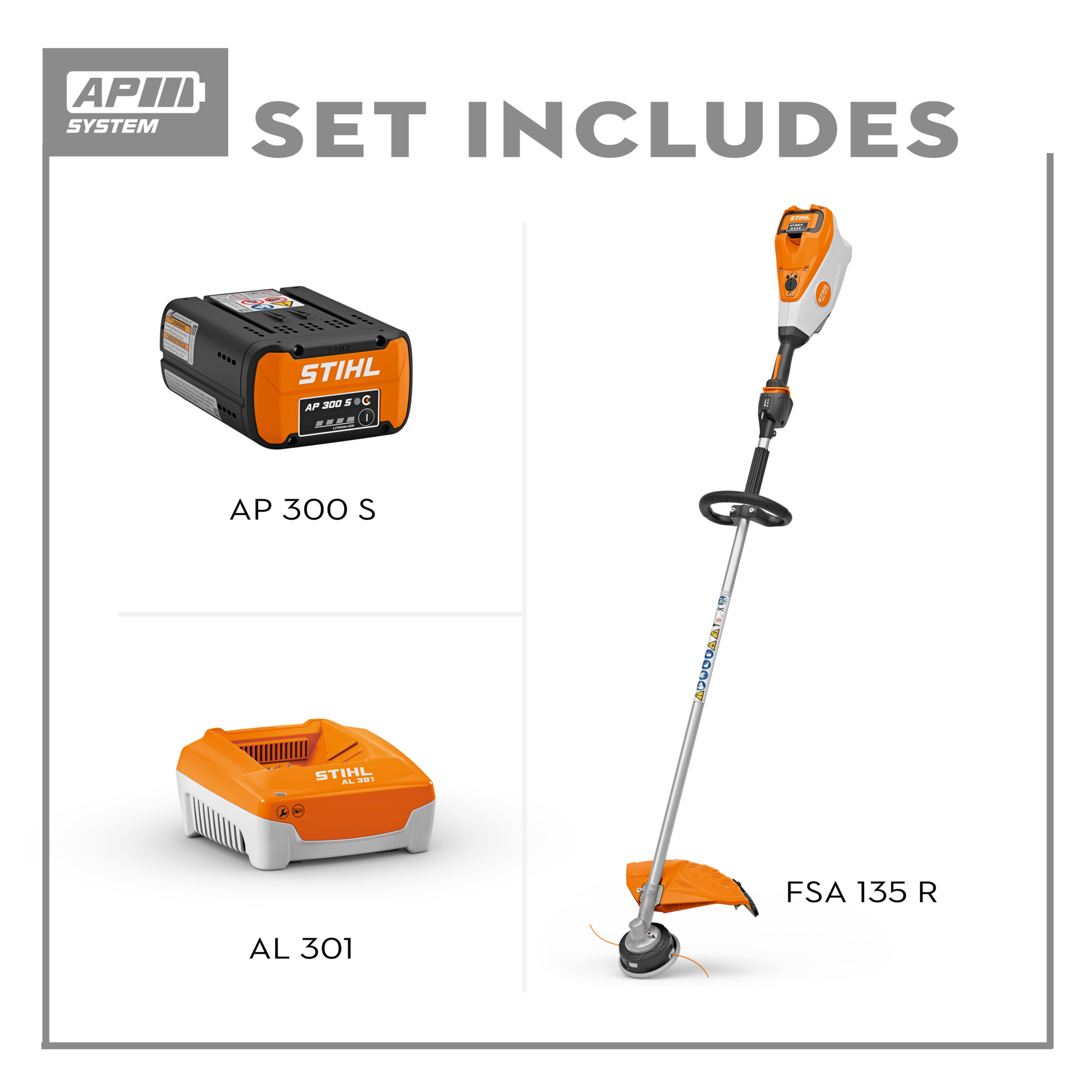 Stihl, Professional Lithium-Ion Trimmer, Model# FSA 135 R SET | Northern Tool