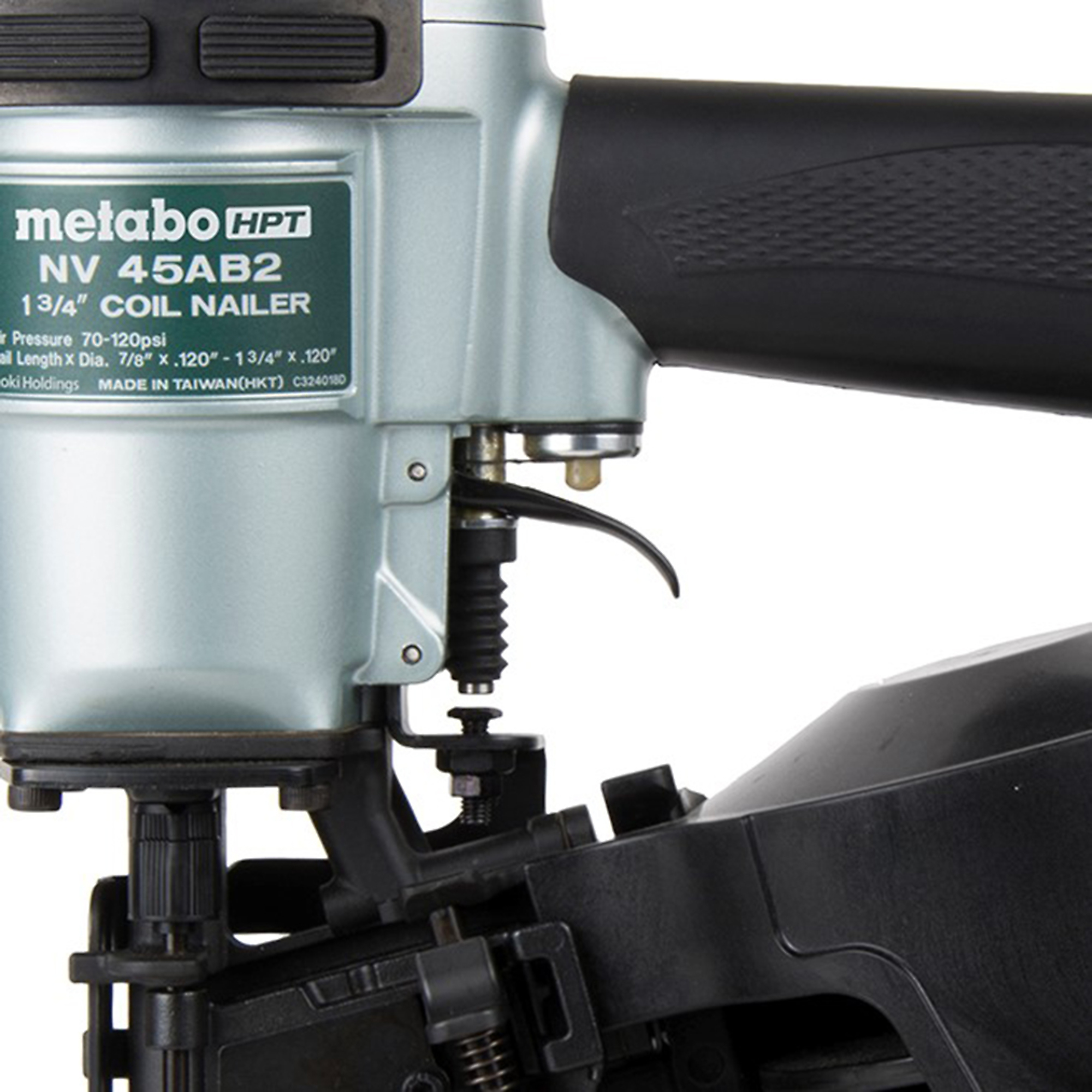 Metabo HPT, 1.75in. 15-Degree Pneumatic Roofing Nailer, Fastener Size 1 ...