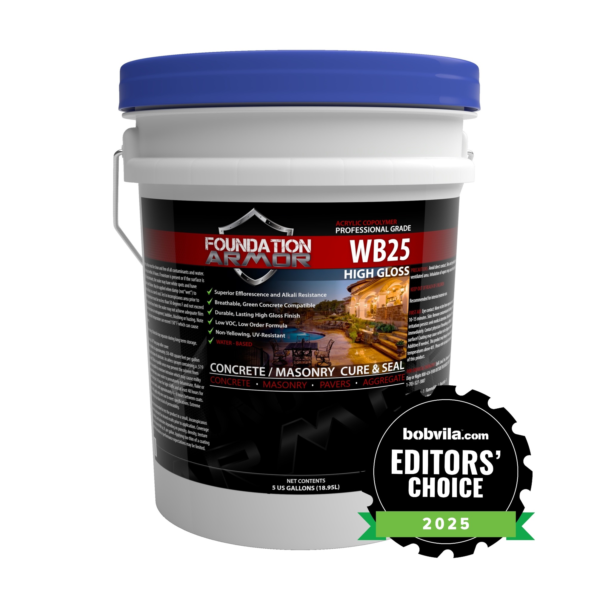 Foundation Armor, High Gloss Water Based Acrylic Concrete Sealer ...