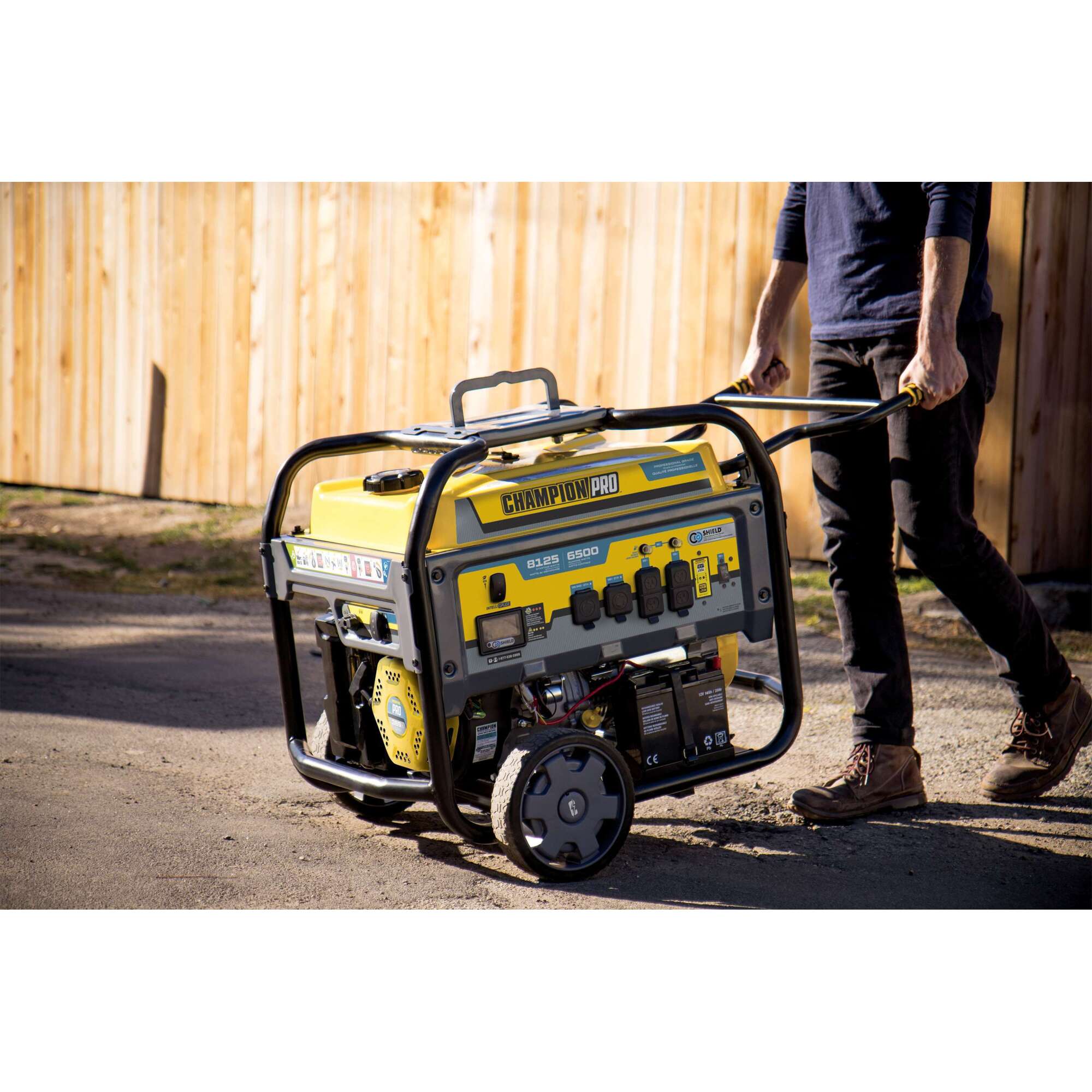 Champion Power Equipment, 8125/6500w Pro Grade Generator OSHA w/CO ...