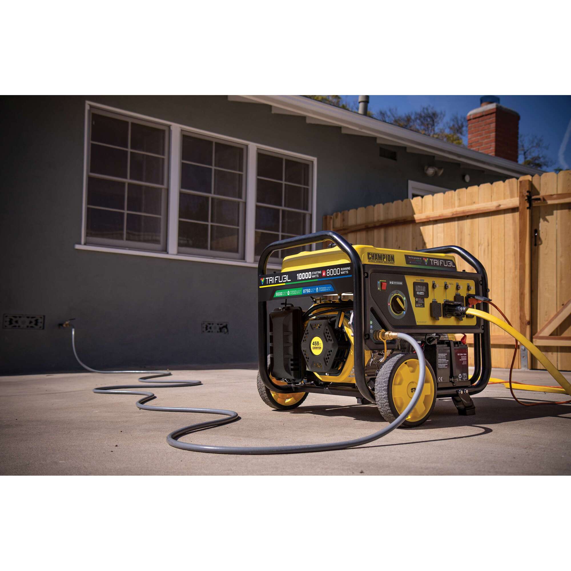 Champion Power Equipment, 8750/8000w Tri Fuel Portable Generator CO ...
