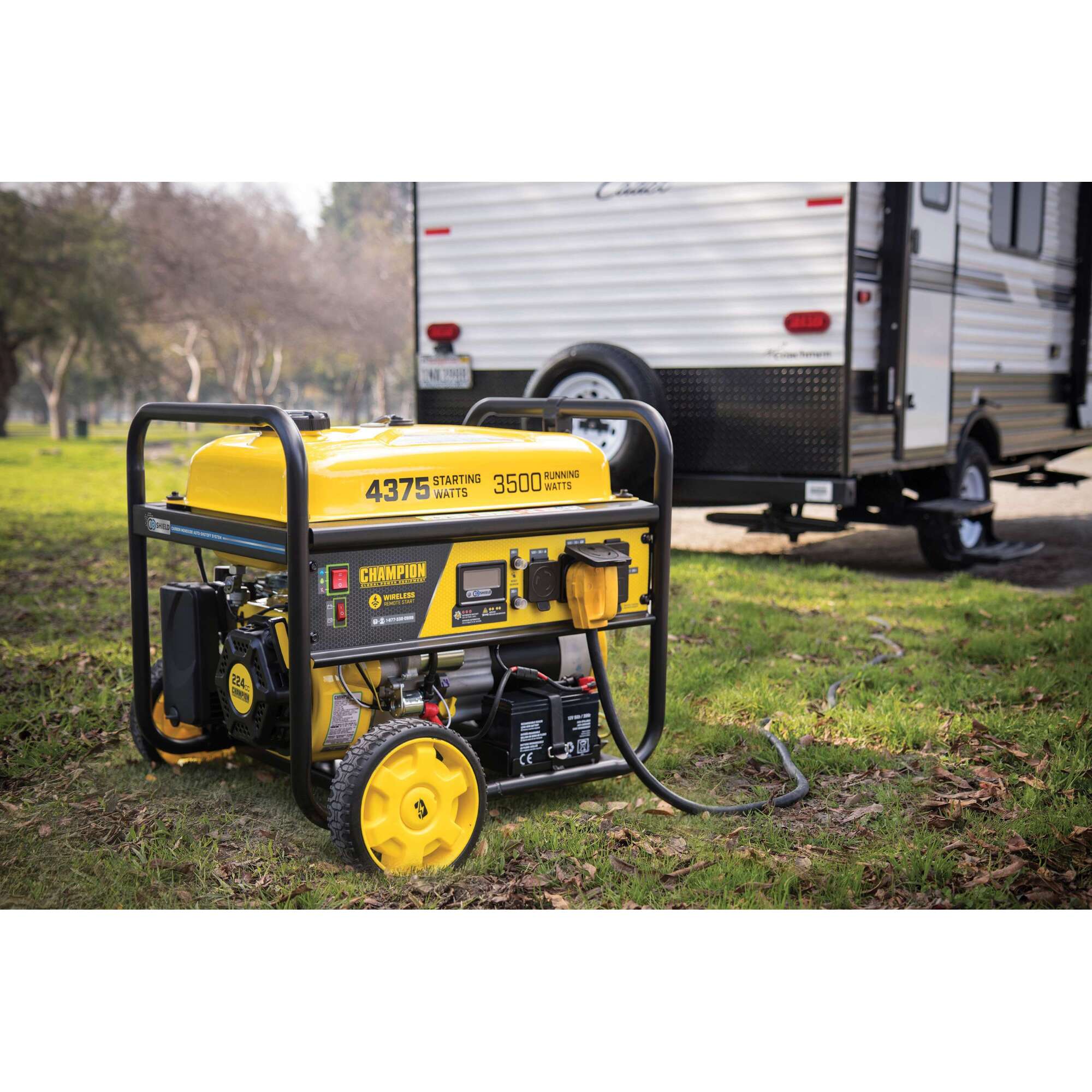 Champion Power Equipment, 4375/3500w Port Generator Remote Start CO ...