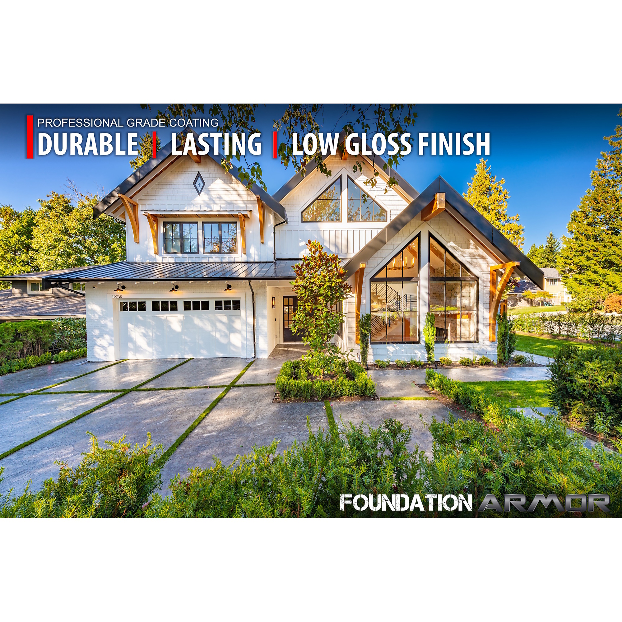 Foundation Armor, Low Gloss Wet Look Concrete and Paver Sealer ...