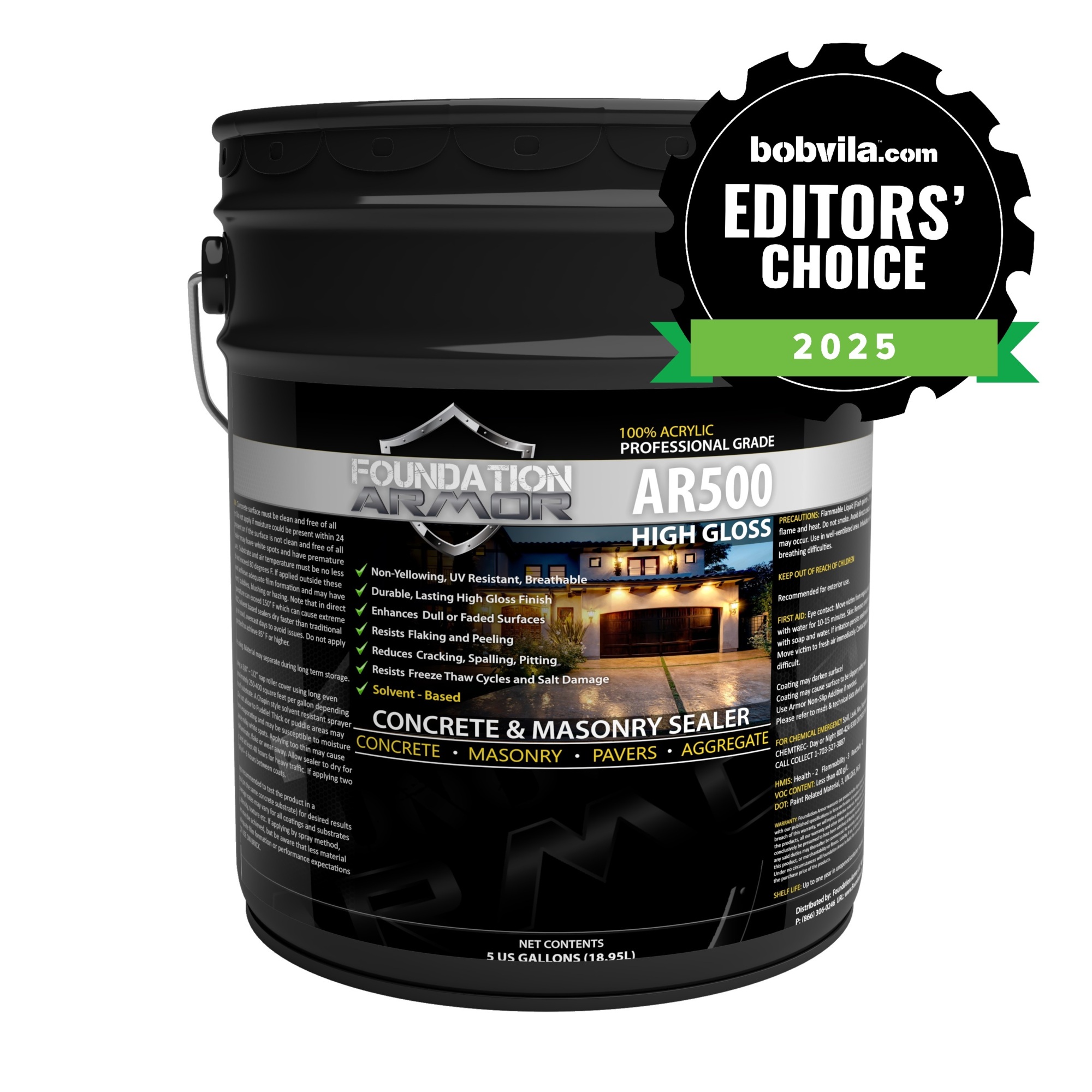 Foundation Armor, High Gloss Wet Look Concrete and Paver Sealer ...