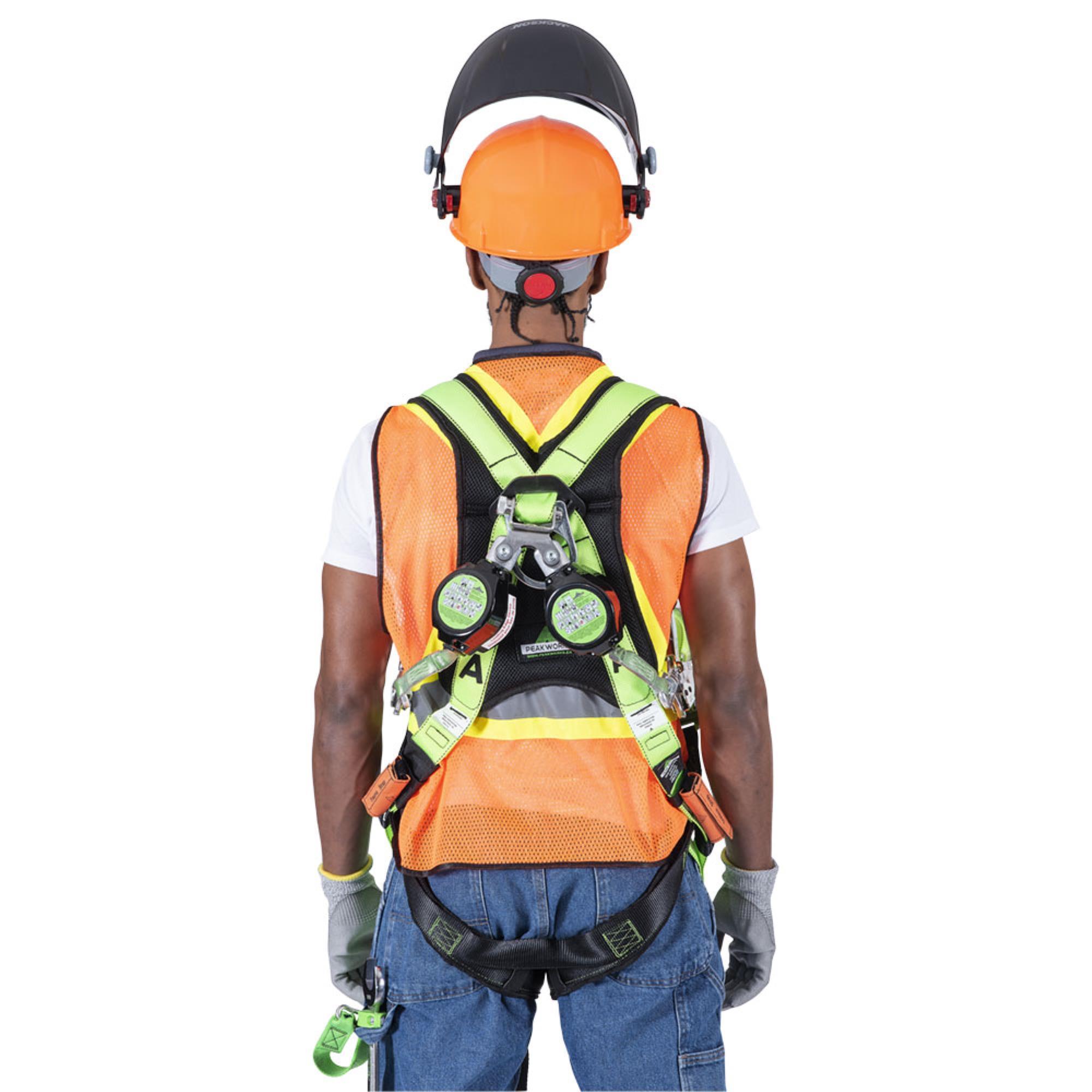 Peak Works, Dual Compact Self Retracting Lifeline 6ft. Hook LE, Length ...