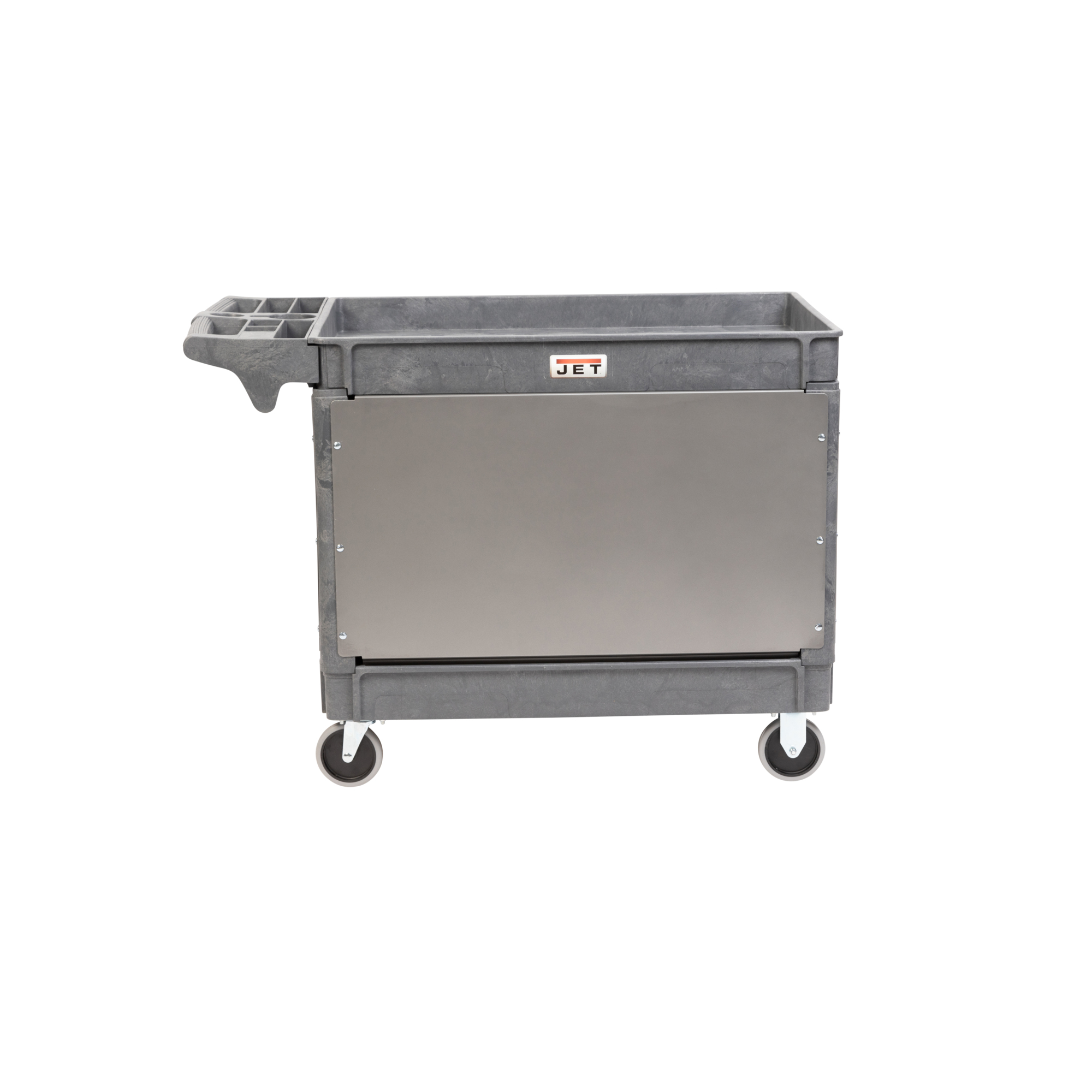 JET, Resin Cart 140019 w/ LOAD-N-LOCK, Total Capacity 500 lb, Shelves ...