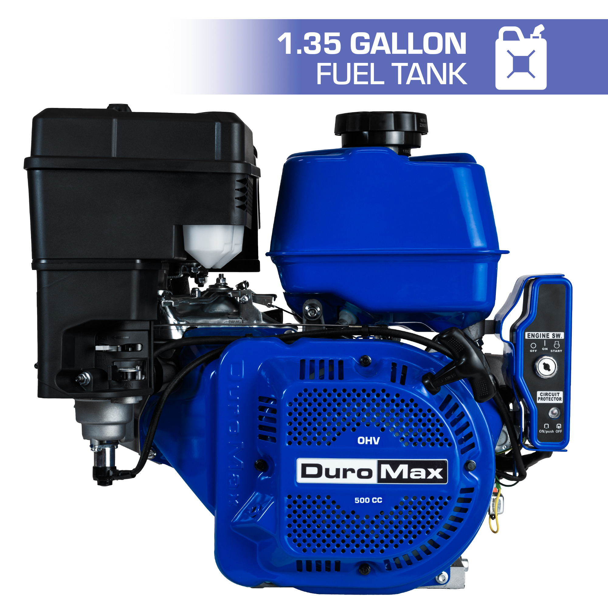 DuroMax, 500cc Gasoline Engine, Engine Displacement 500 cc, Engine Type ...