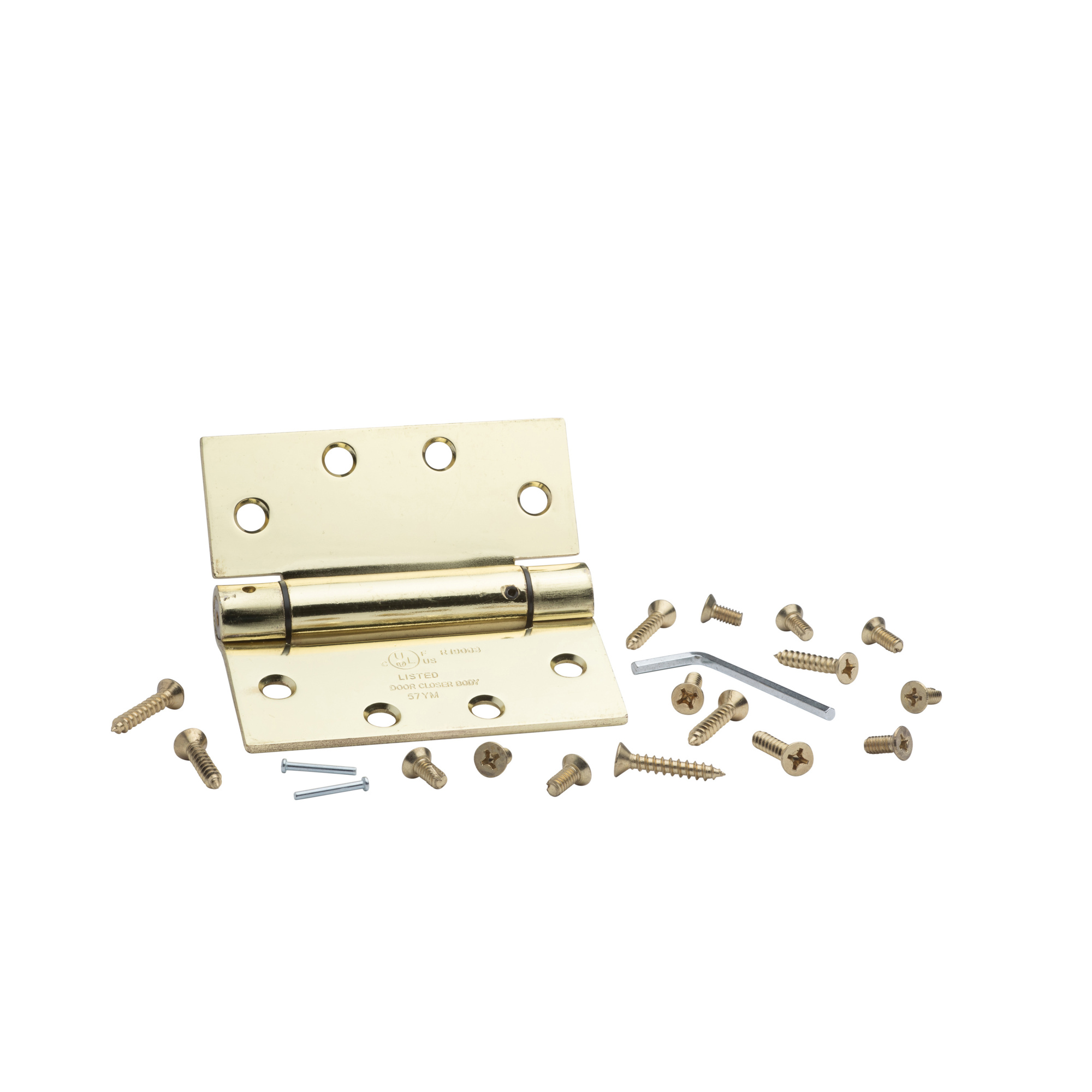 Global Door Controls, 4.5in. x 4.5in. Full Mortise Spring Squared Hinge ...