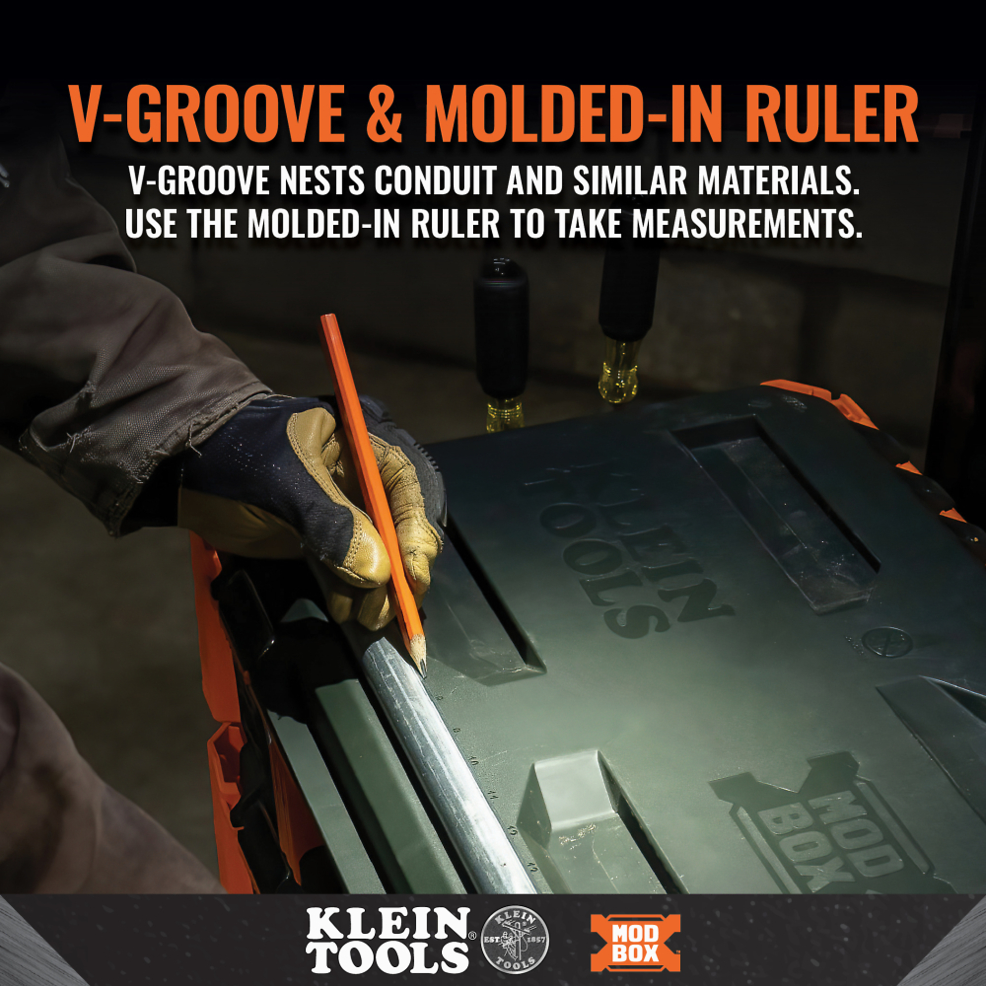 Klein Tools MODbox™, MODbox Small Toolbox, Color Family Orange ...