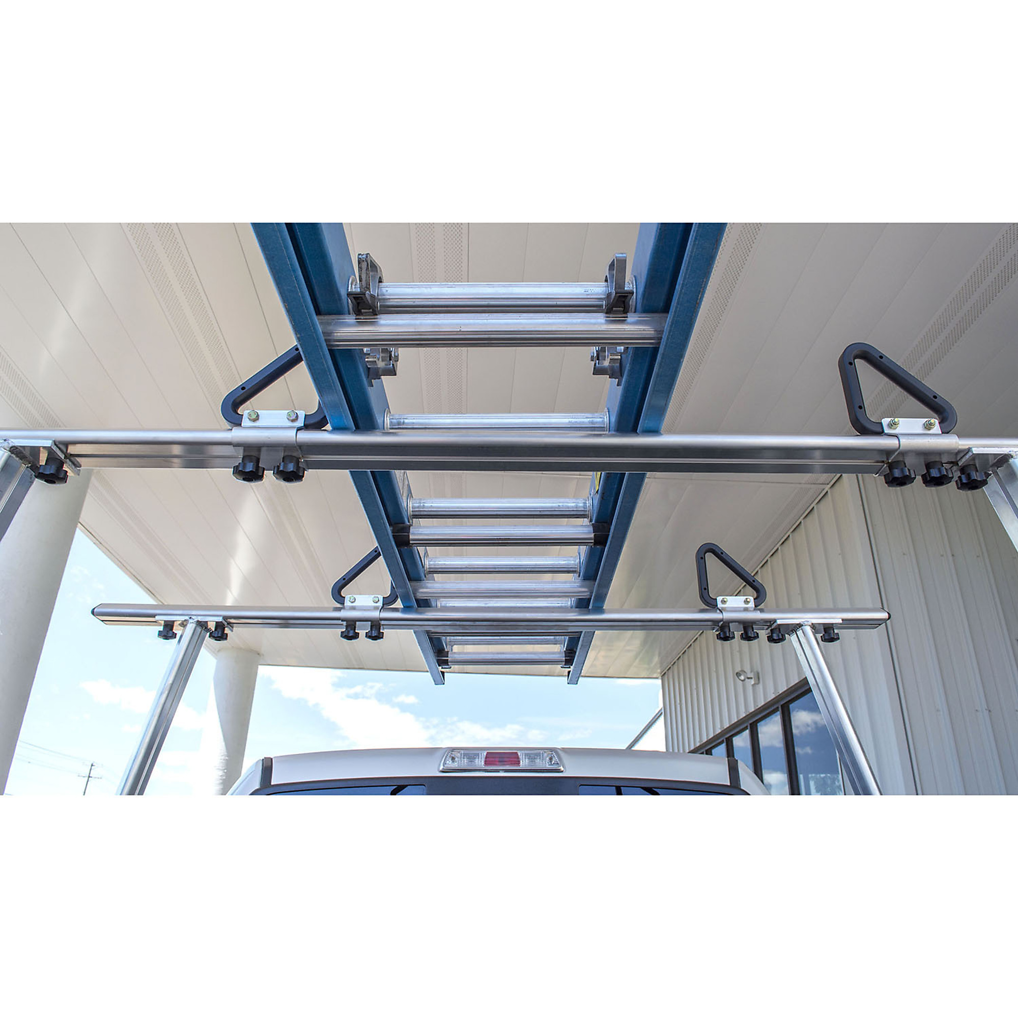 ProSeries, 4 Post Aluminum Utility Truck Rack, Color Silver, Material ...
