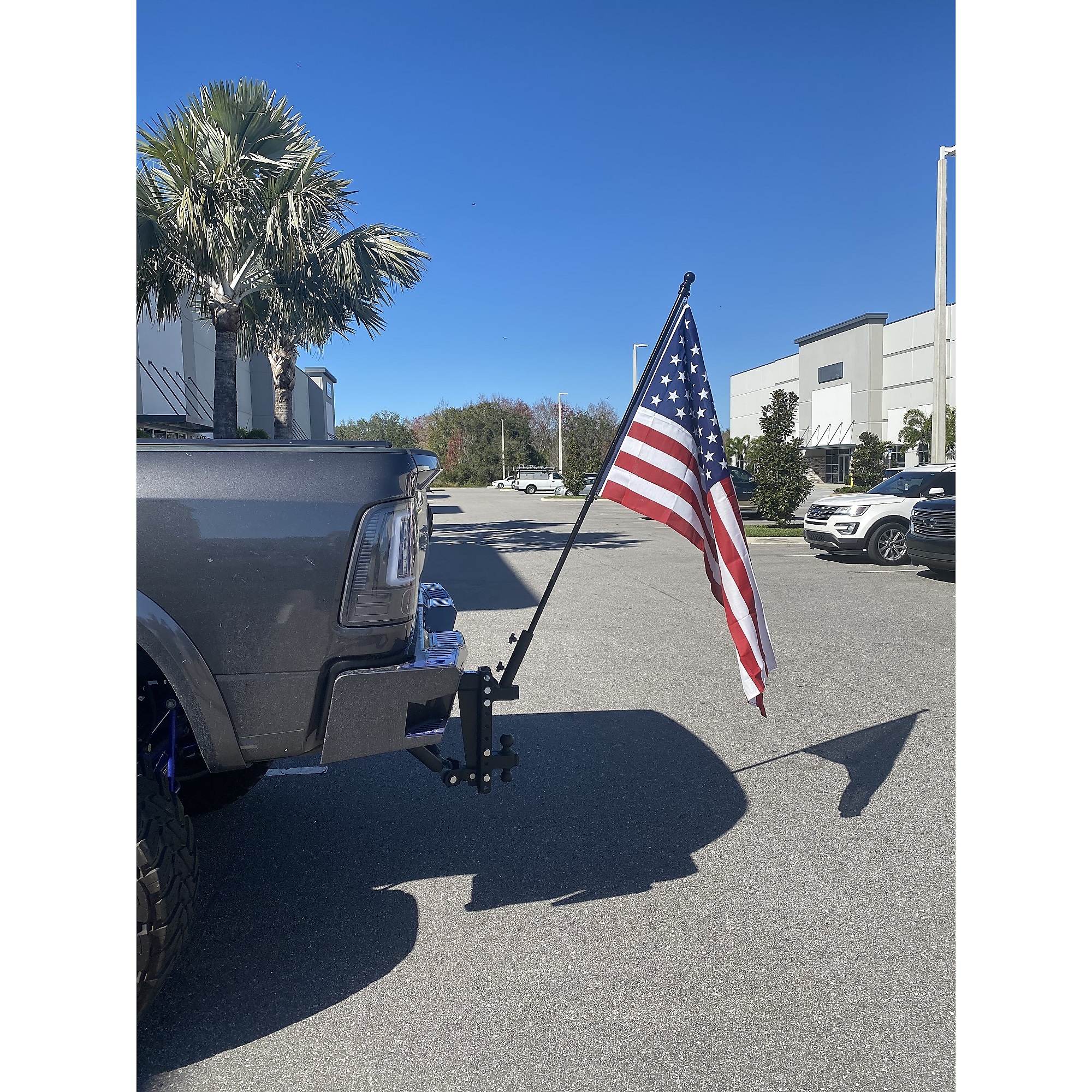 BulletProof Hitches, FLAG HOLDER ATTACHMENT, Fits Receiver Size ...