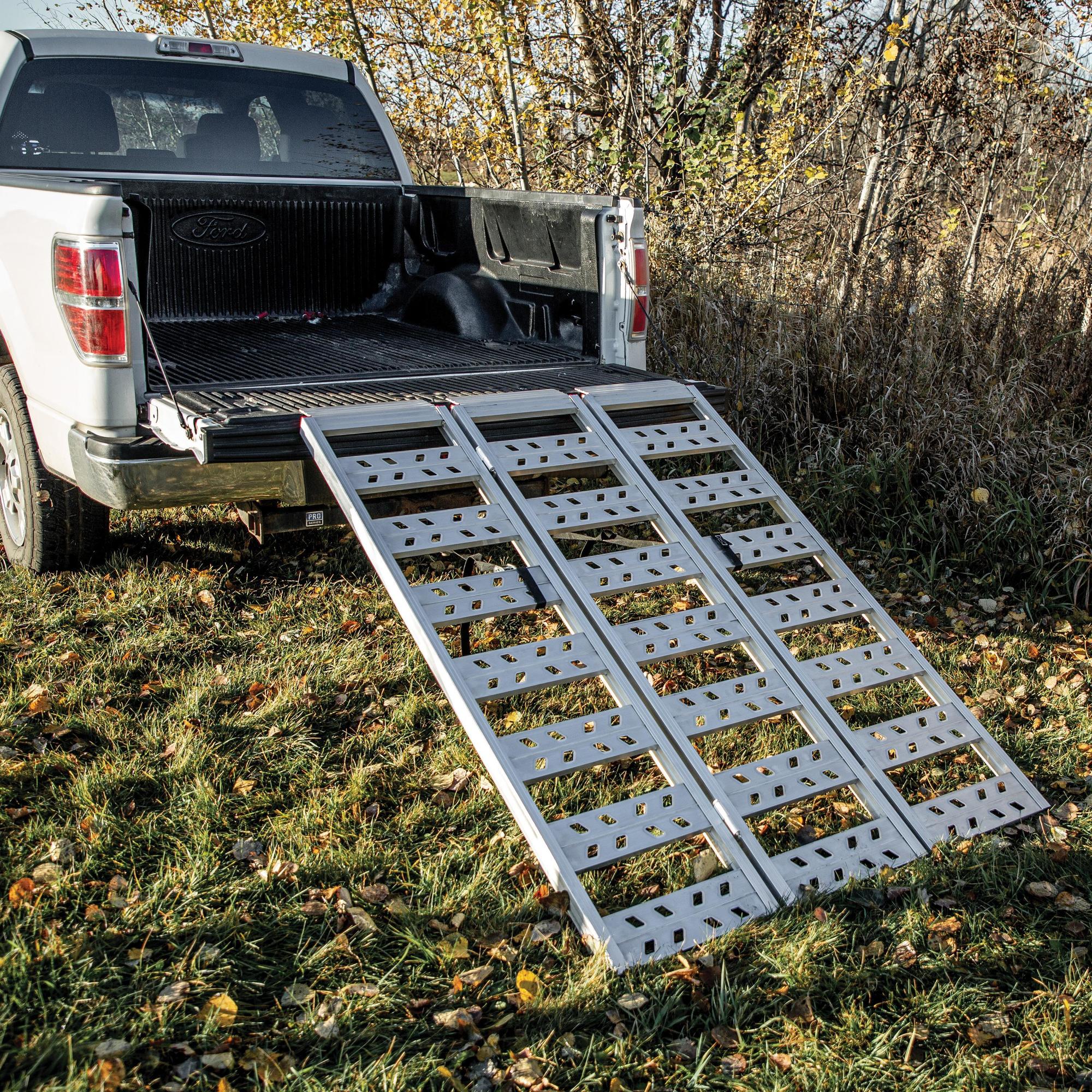 Yutrax, 69” Tri-Fold Ramp, 2200 lb. Load Capacity, Material Aluminum ...
