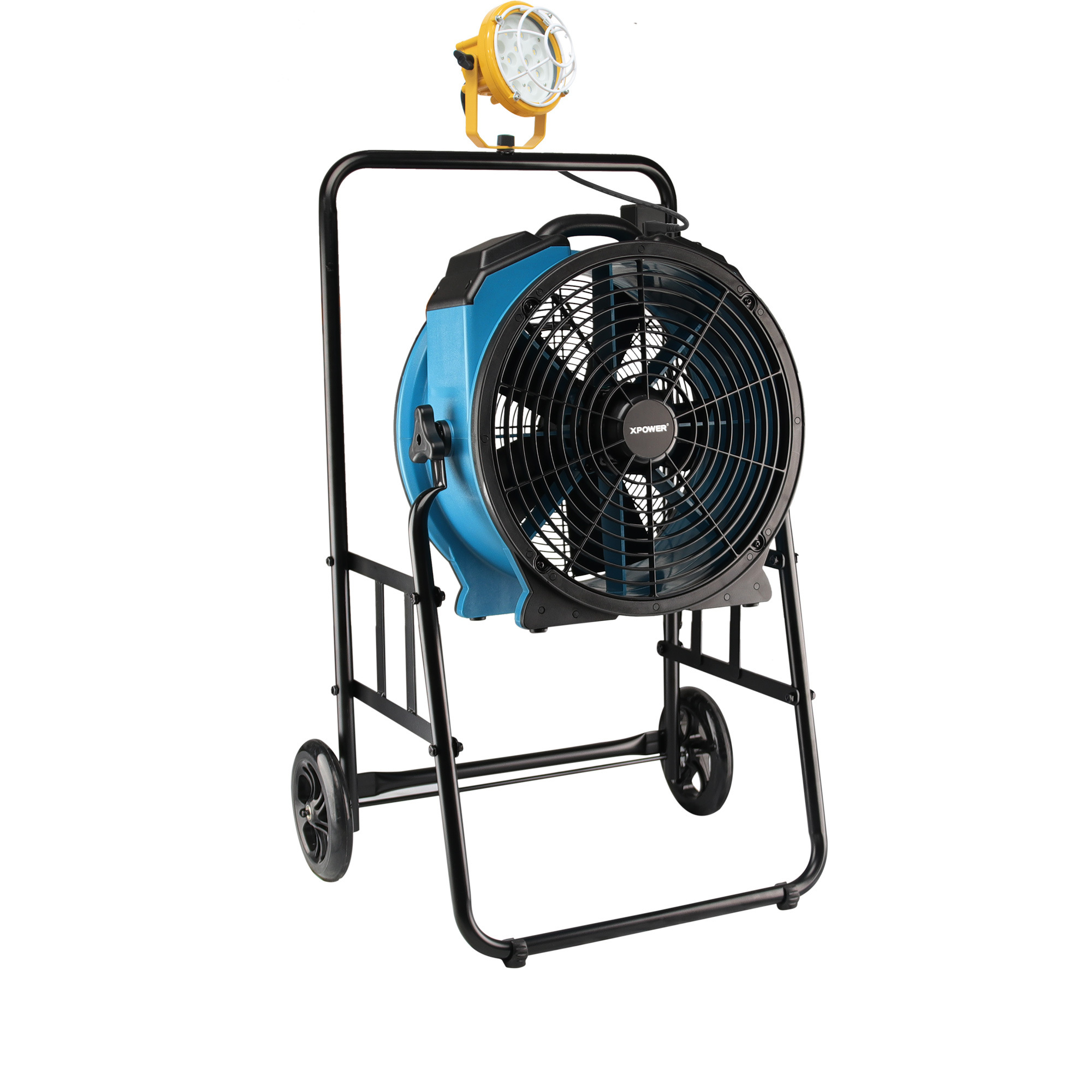XPOWER, 18in. Dock Fan W/Timer,Mobile Trolley,Light- Blue, Fan Type ...