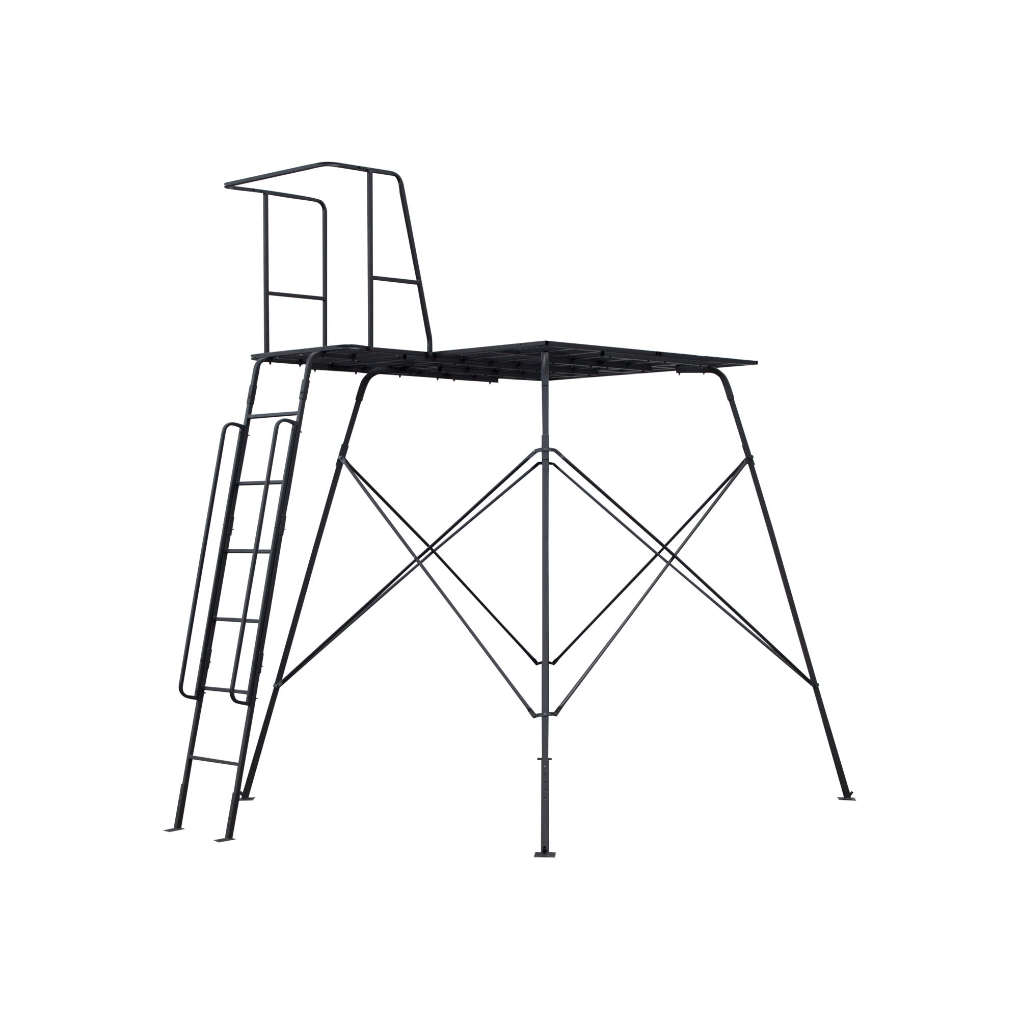 CAGE Permanent Hub Blind, 8ft. Hunting Tower, Steel Mesh, 800 lb ...