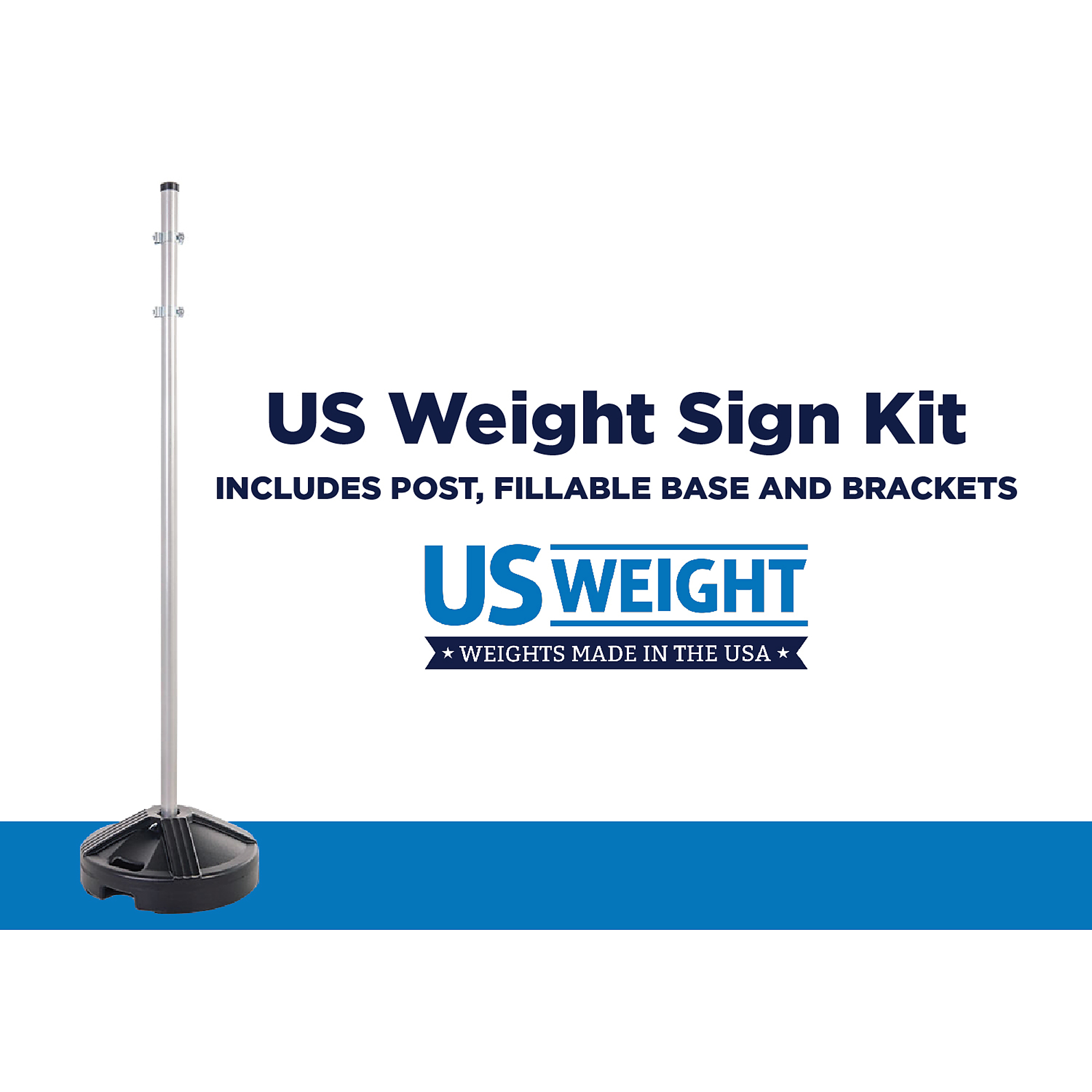 US Weight, Sign Kit with Fillable Base, Model# U2205 | Northern Tool