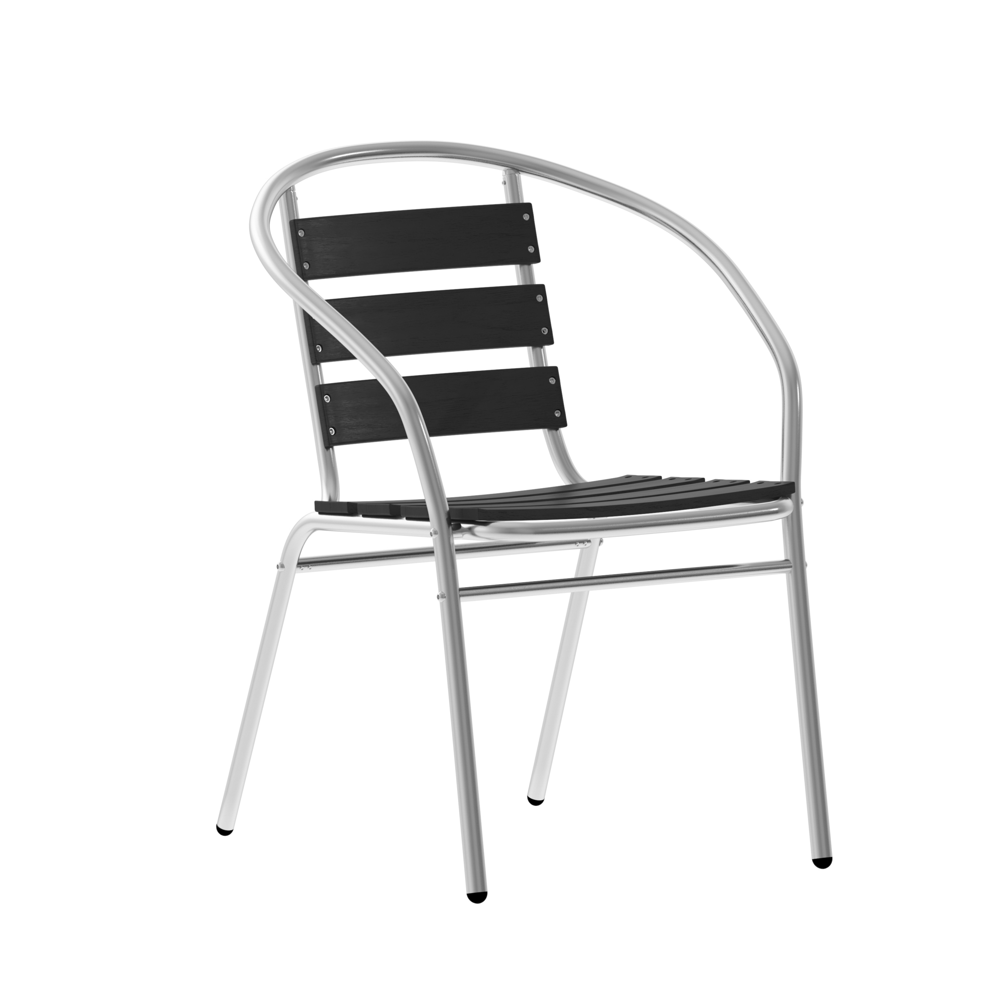 Flash Furniture Commercial Black Metal Restaurant Stack Chair Primary Color Black Material Aluminum Width 21.75 in Model TLH017WBK Northern Tool
