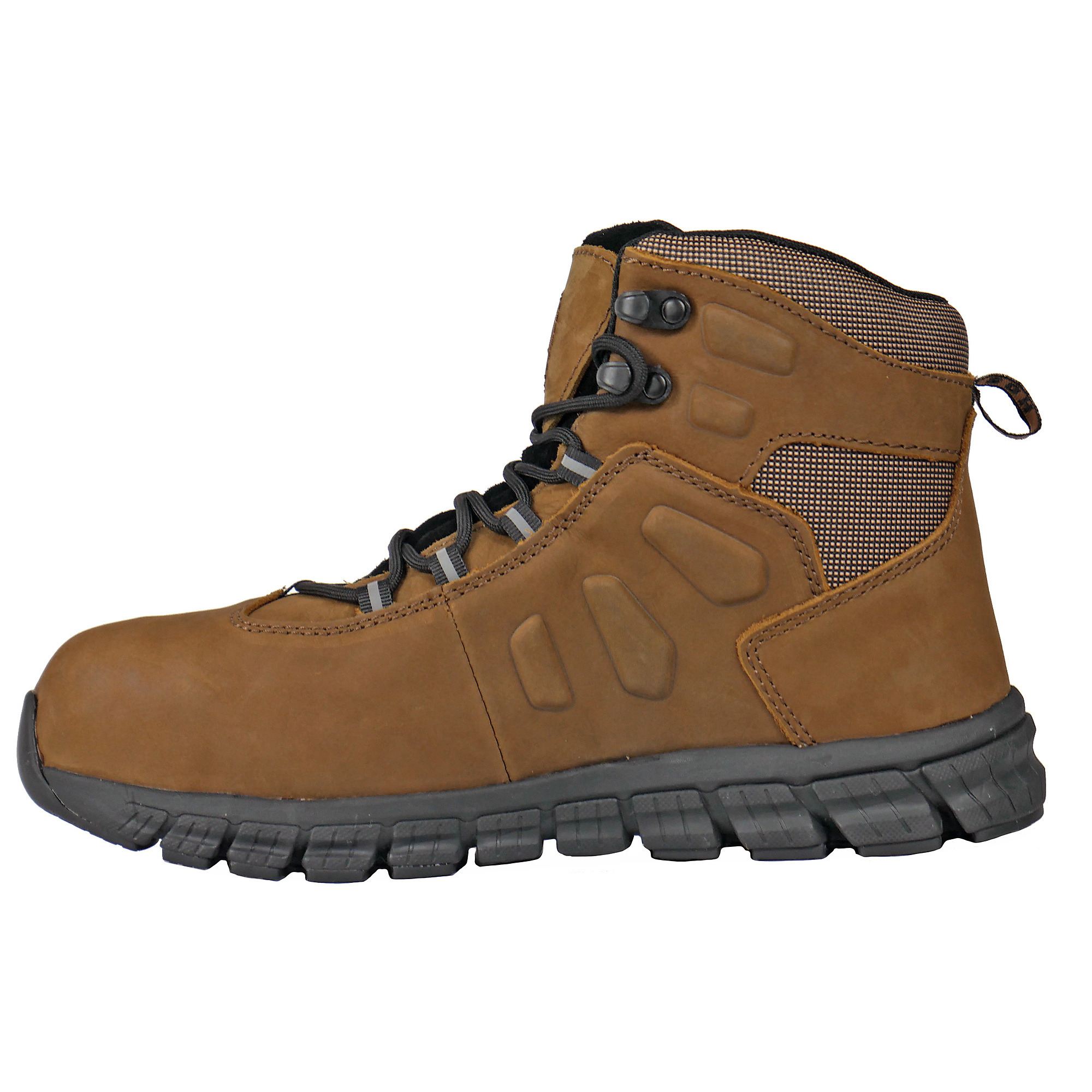 HOSS, Composite Toe, Leather Padded Upper, Met Guard, Size 7 1/2 Width ...