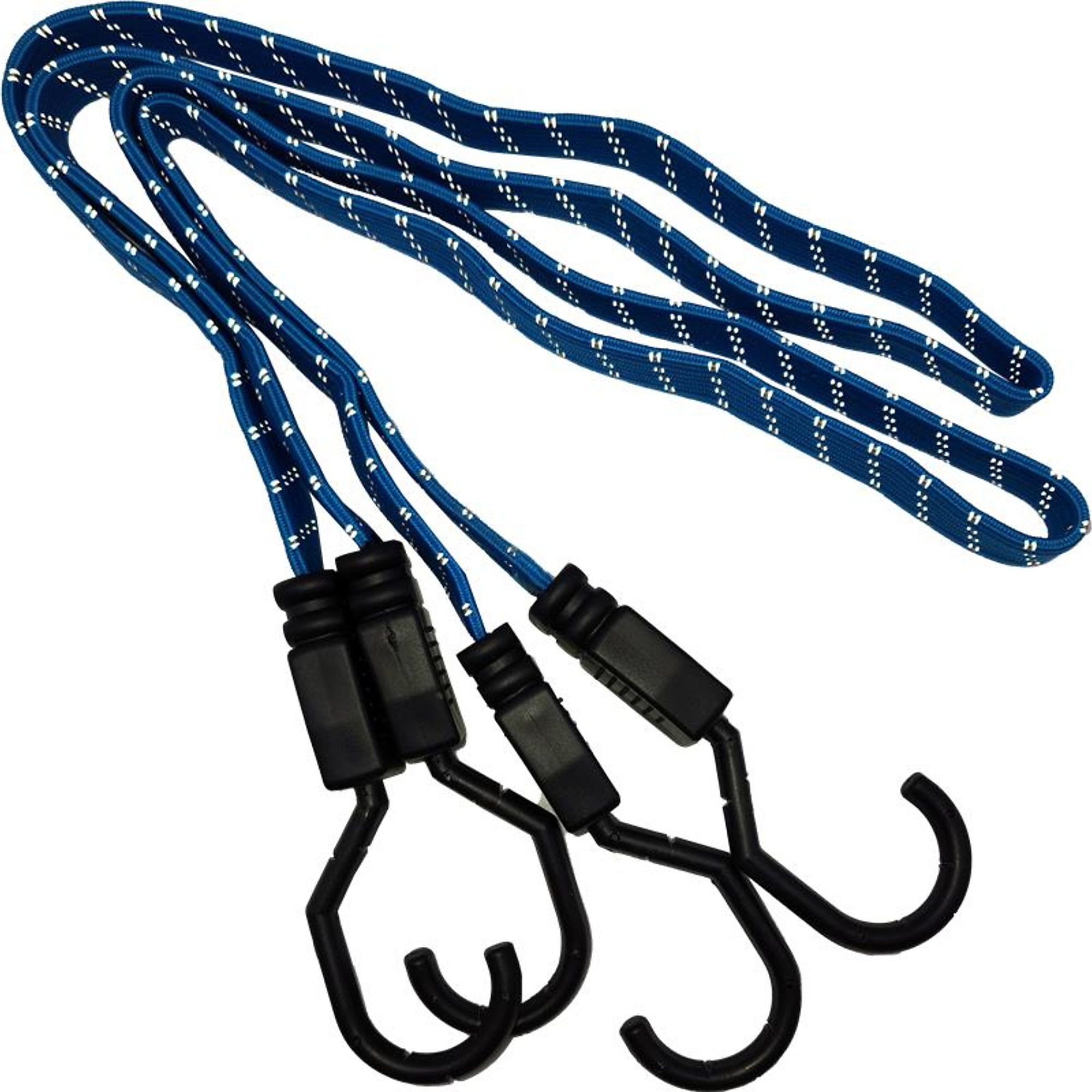 Kuma, 36in. Flat Bungee 2pk - Reflective, Coated Hooks, Straps (qty.) 2 ...