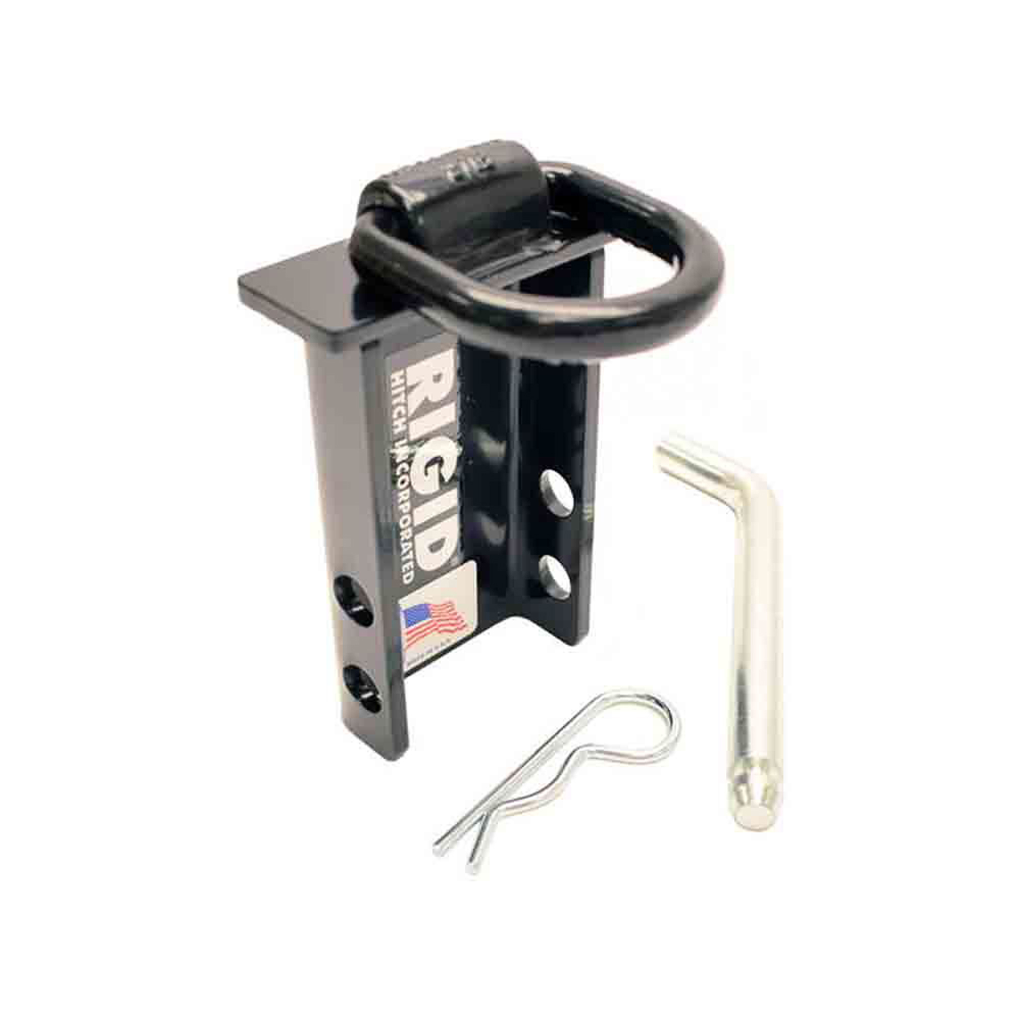 Rigid Hitch, Stake Pocket Tie-Down Ring,Blk,, Working Load Limit 4000 ...