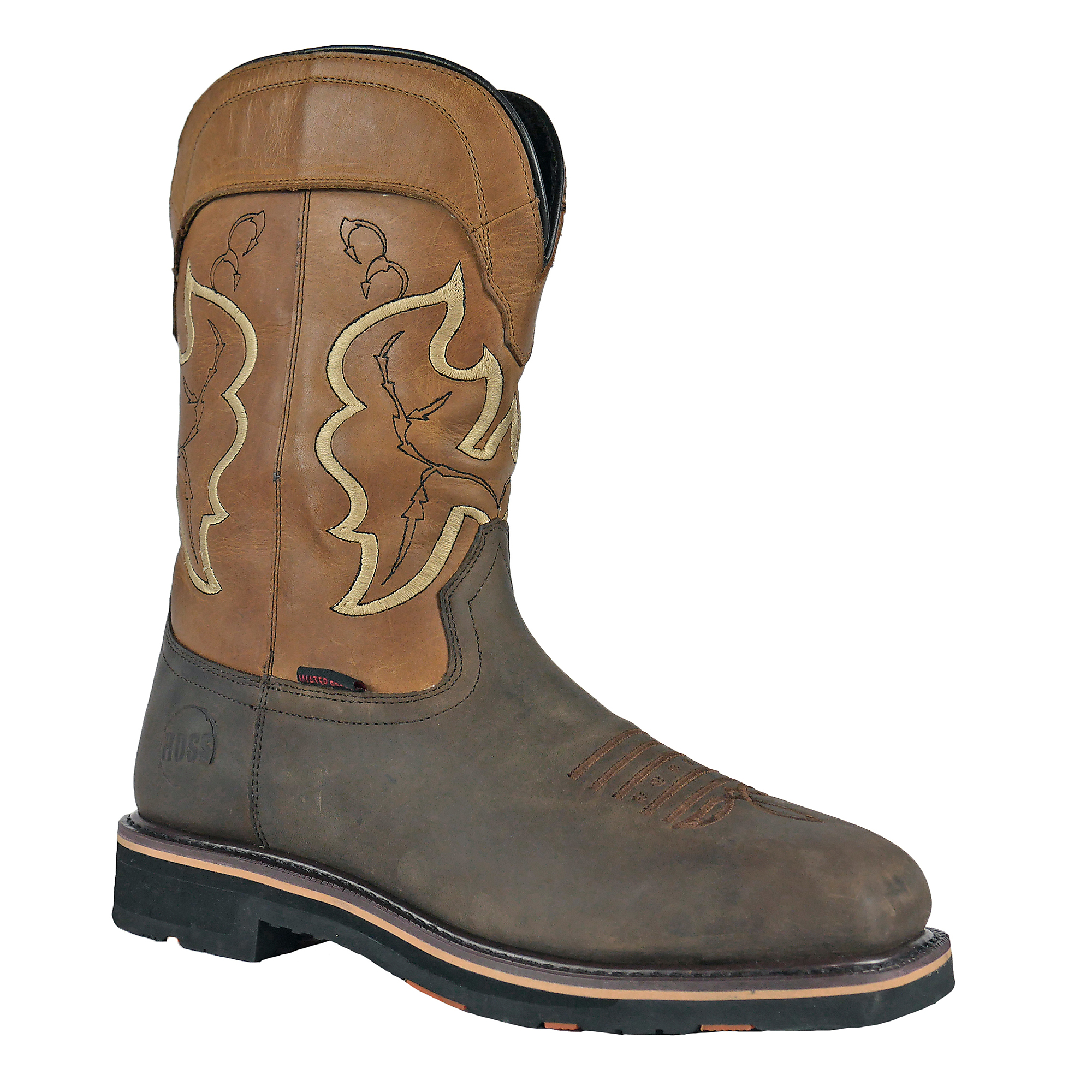 HOSS, Composite Safety Toe,11in. Leather Shaft, Waterproof, Size 8 ...