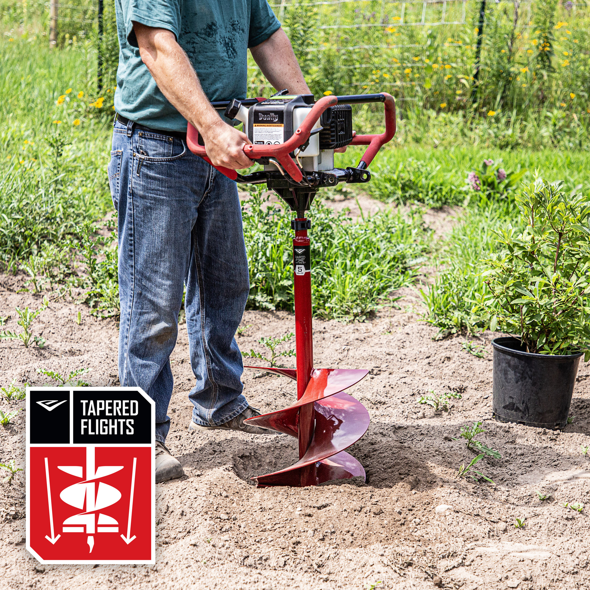 Earthquake, Rapid Fire Planting Auger Bit, 5 Gallon, Model# 42540 ...