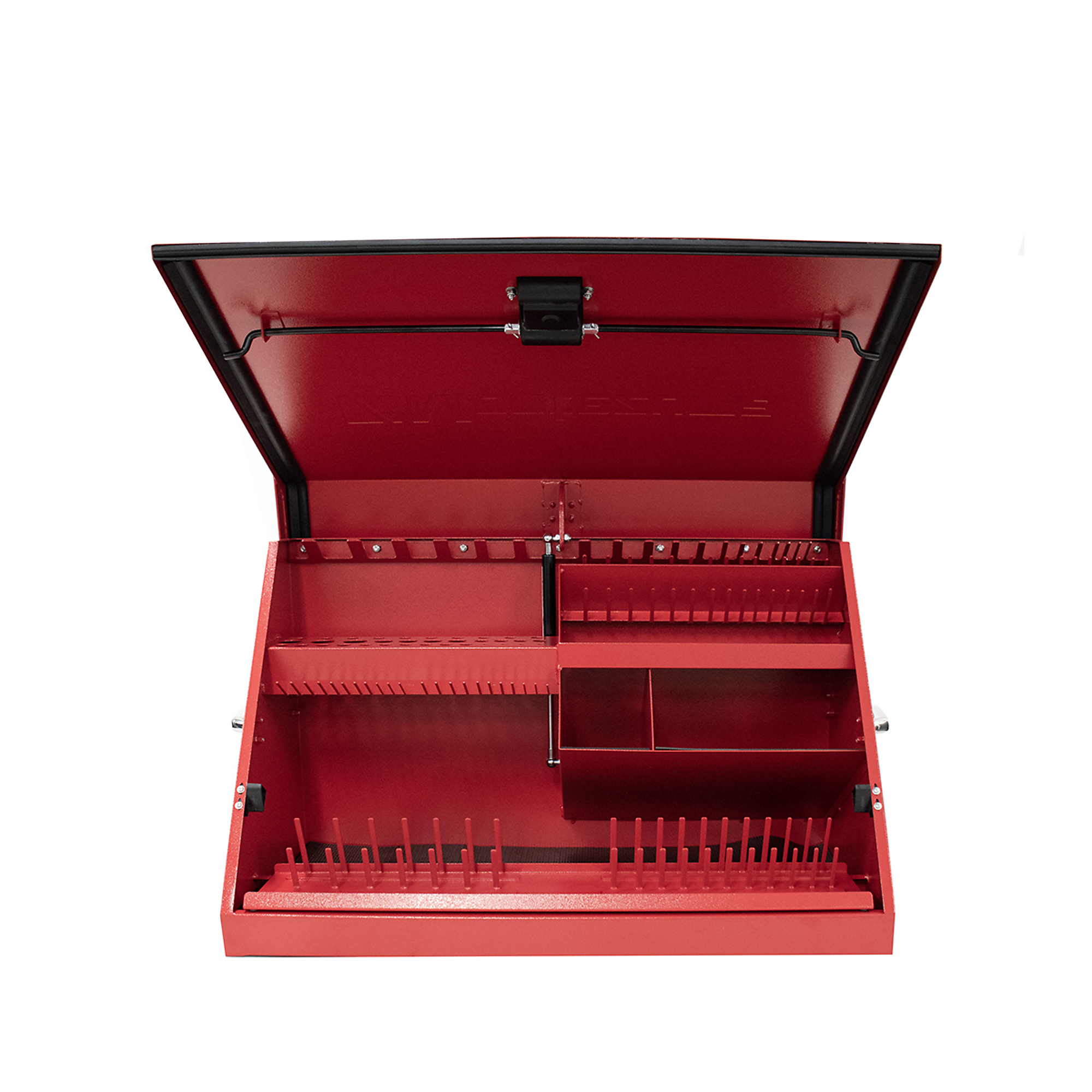 Montezuma, 30in. x 15in. Triangle Toolbox (Steel, red), Width 30.79 in ...