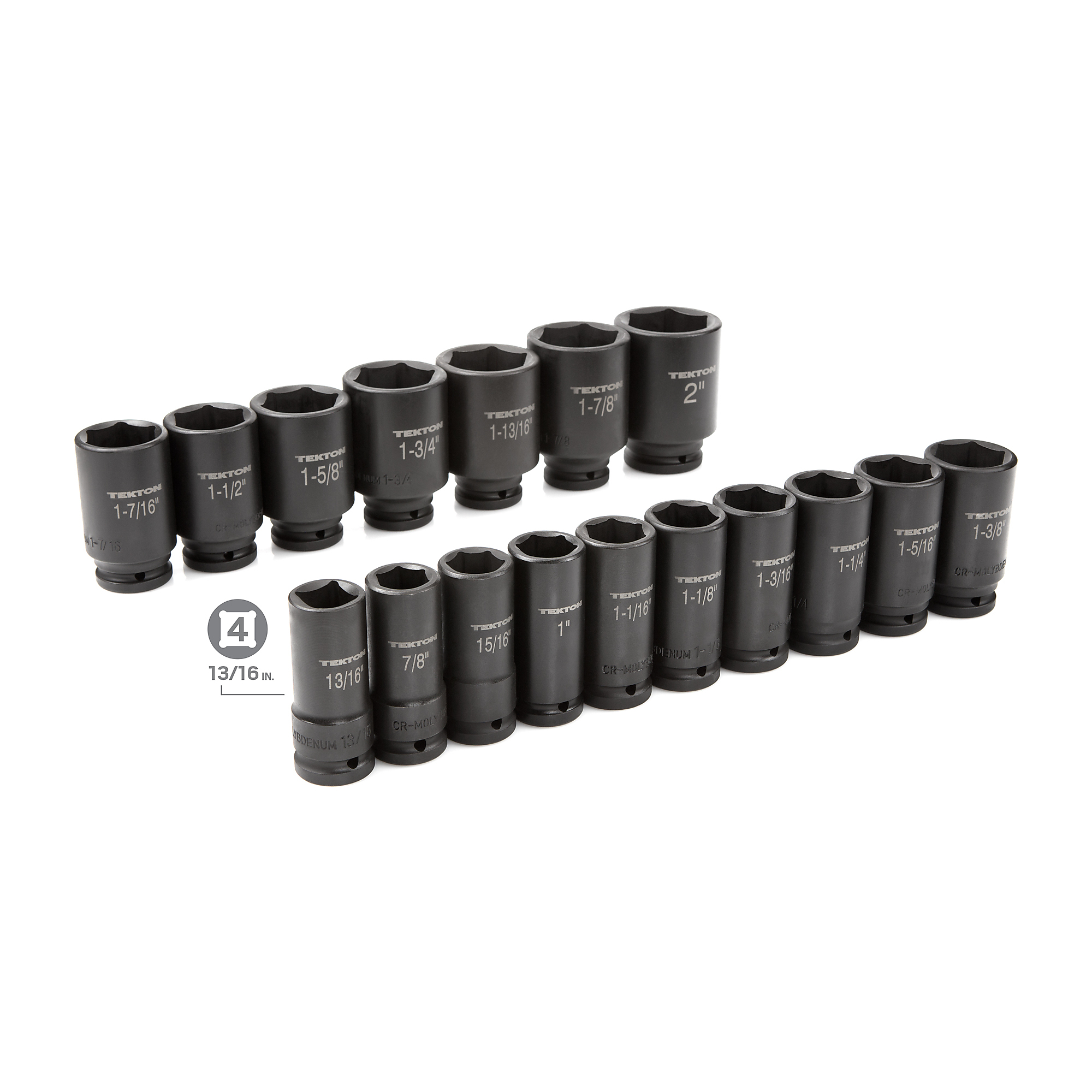 Tekton, 22-pc 3/4in. Drive Deep Impact Socket Set, Model# 48995 ...