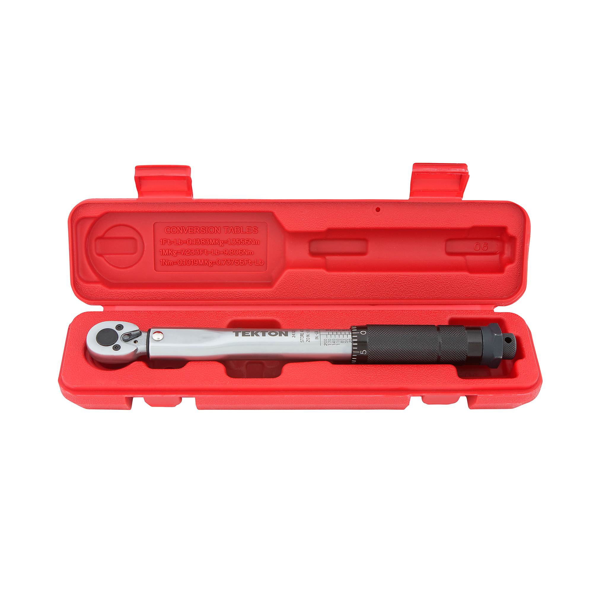Tekton 1 4in Drive Torque Wrench 20 200in Lb Model 24320