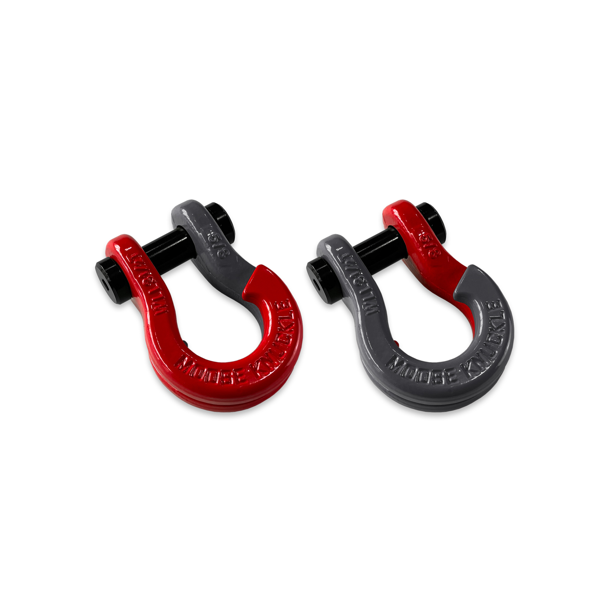 Moose Knuckle Offroad, 5/8 Recovery Towing Split Shackles Flame Red ...