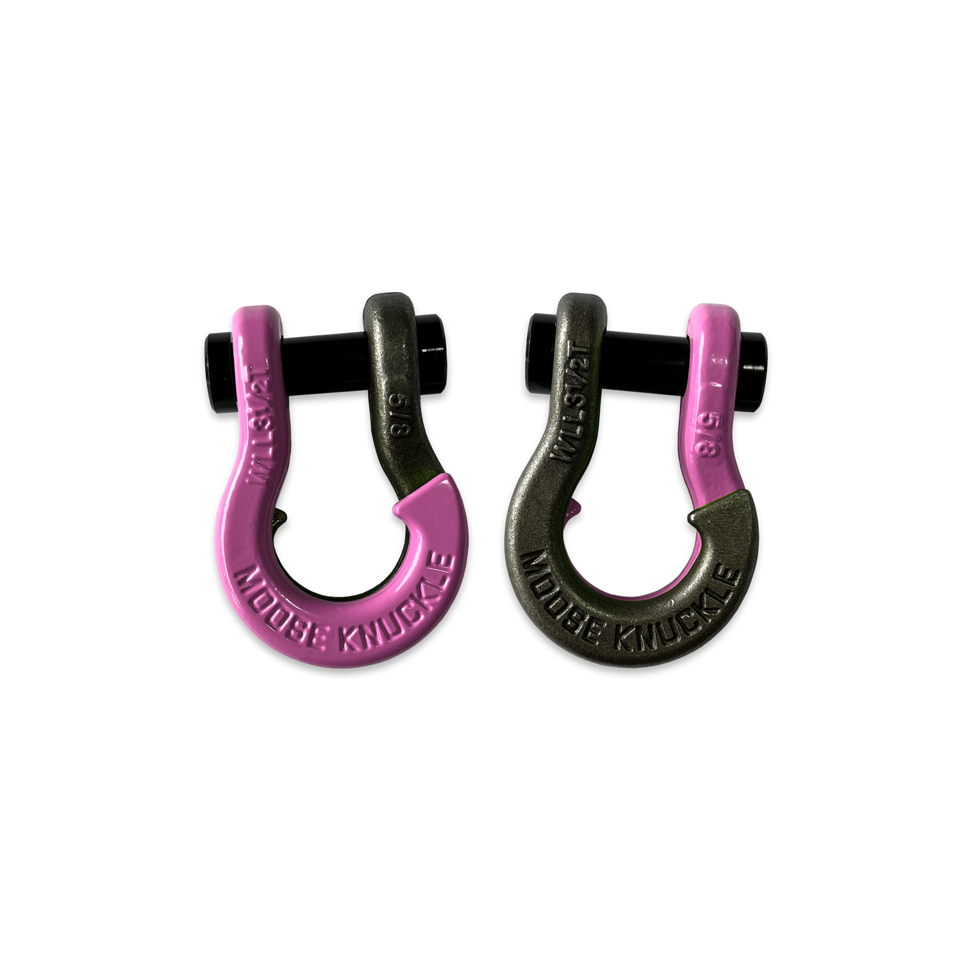 Moose Knuckle Offroad, 5/8 Split Shackle Pretty Pink / Raw Dog, Working ...