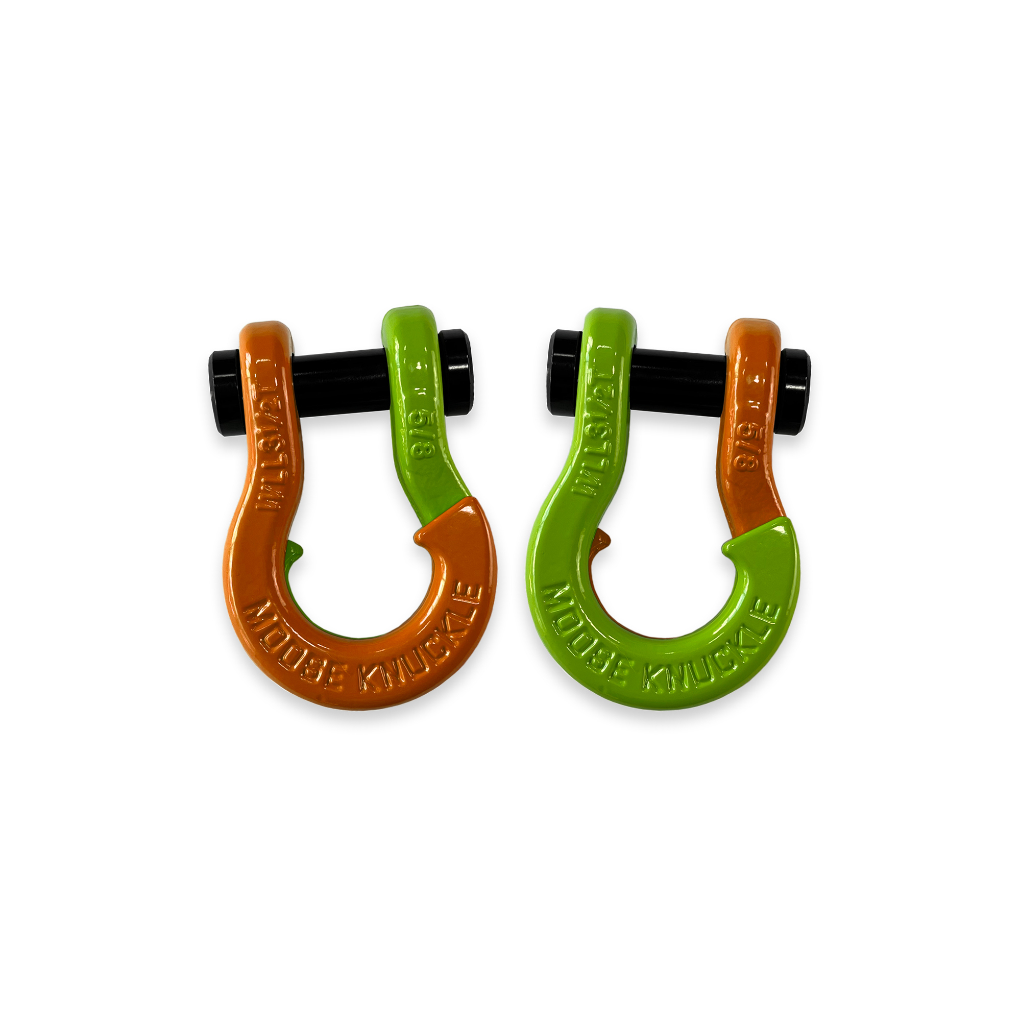 Moose Knuckle Offroad, 5/8 Split Shackle Obscene Orange / Sublime Green ...