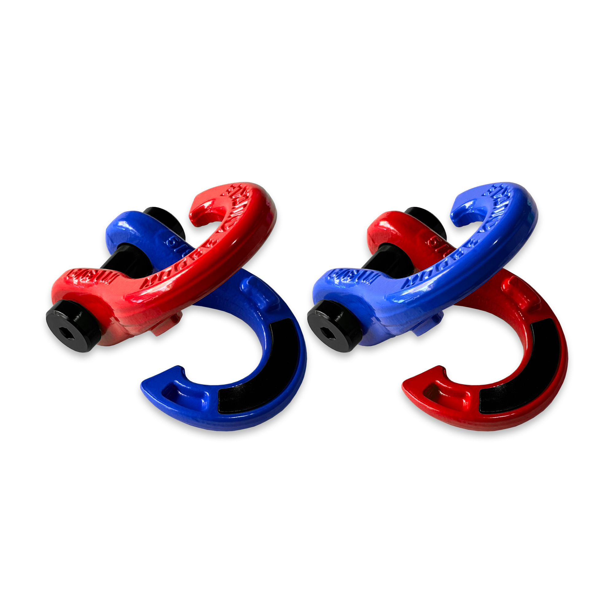 Moose Knuckle Offroad, 5/8 Recovery Towing Split Shackles Flame Red ...