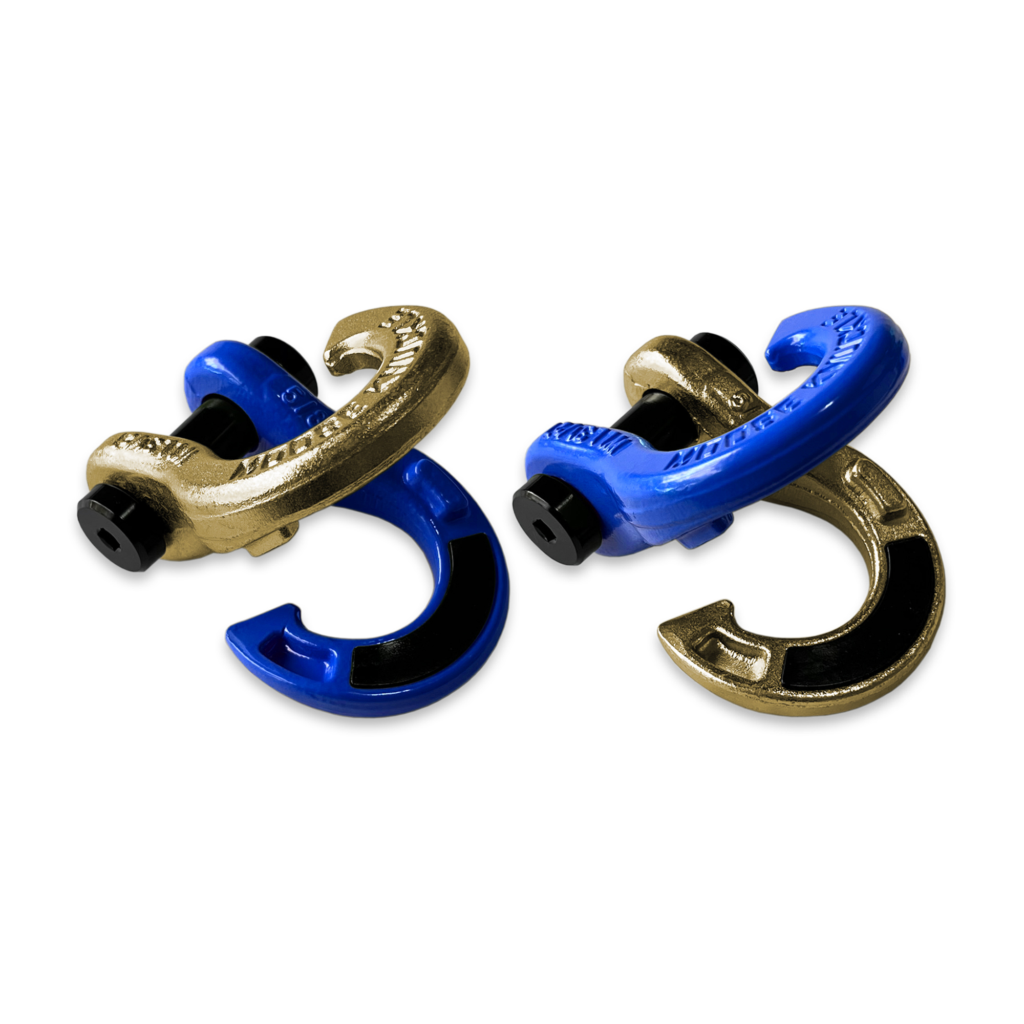 Moose Knuckle Offroad, 5/8 Recovery Split Shackle Brass Knuckle / Blue ...