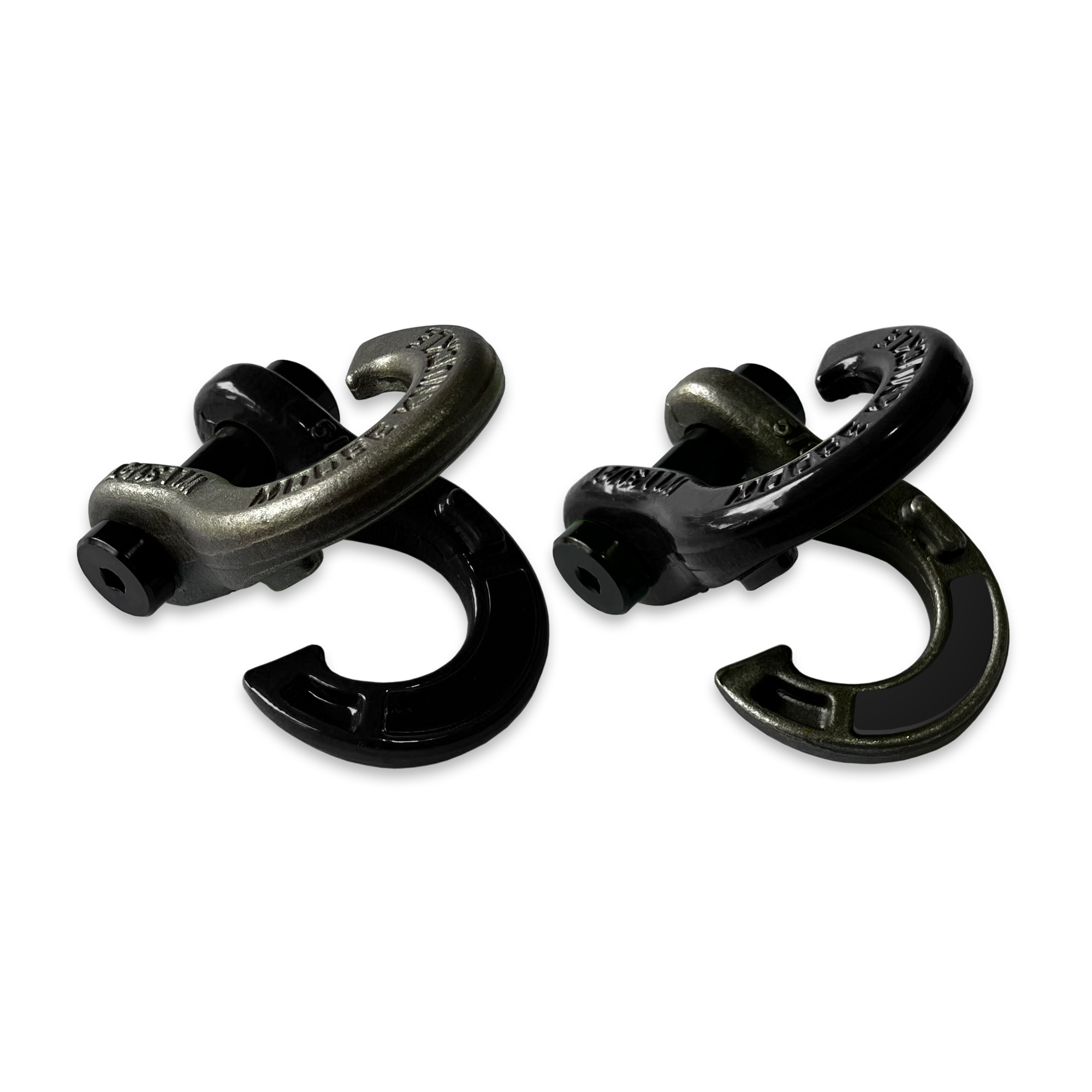 Moose Knuckle Offroad, 5/8 Recovery Towing Split Shackles Raw Dog ...