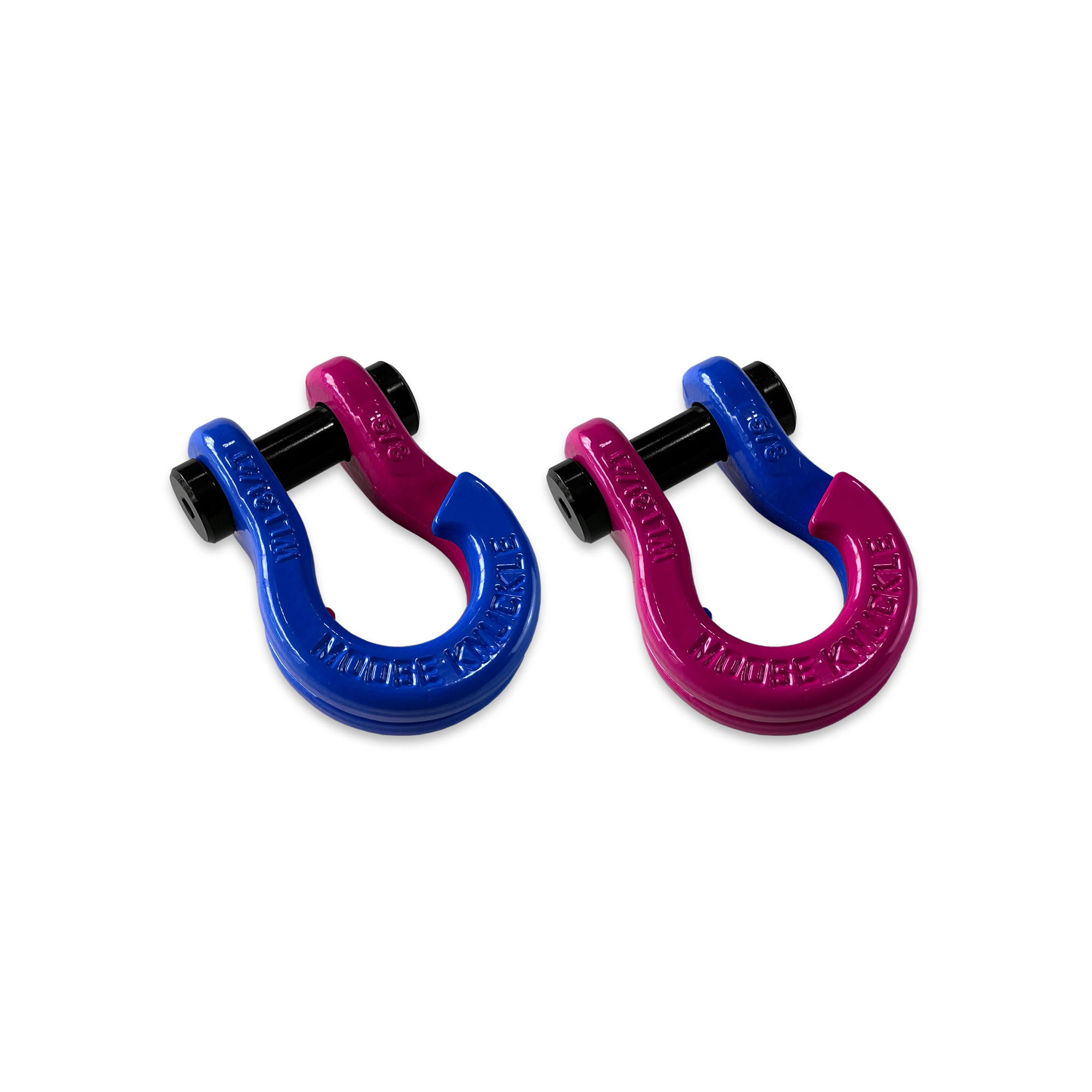 Moose Knuckle Offroad, Split Shackles Blue Balls / Pogo Pink, Working ...