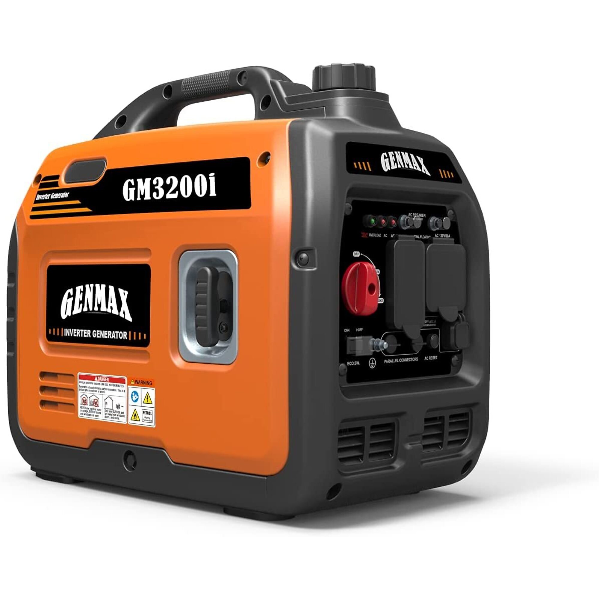 GENMAX, Portable Inverter Generator, 3200w, Surge Watts 3200 Voltage ...