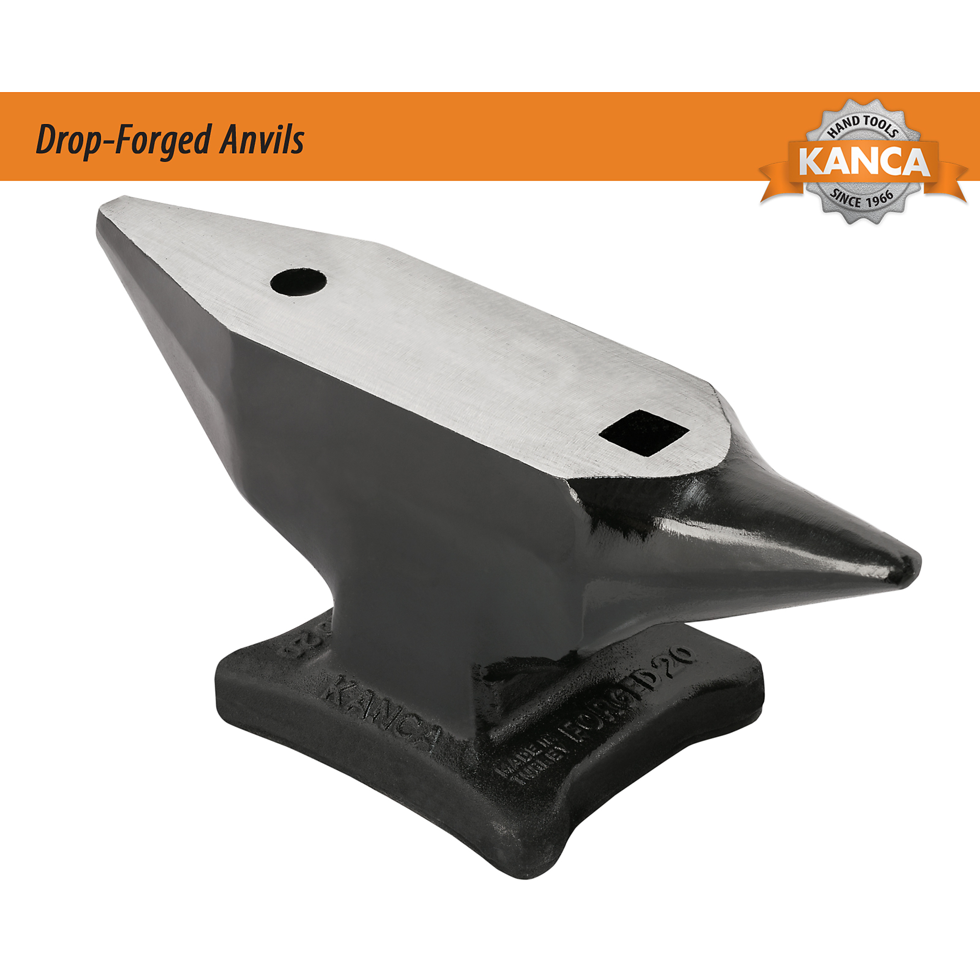 KANCA, DROP FORGED ANVIL 20 KG - 44 LBS, Face Length 15 in, Face Width ...