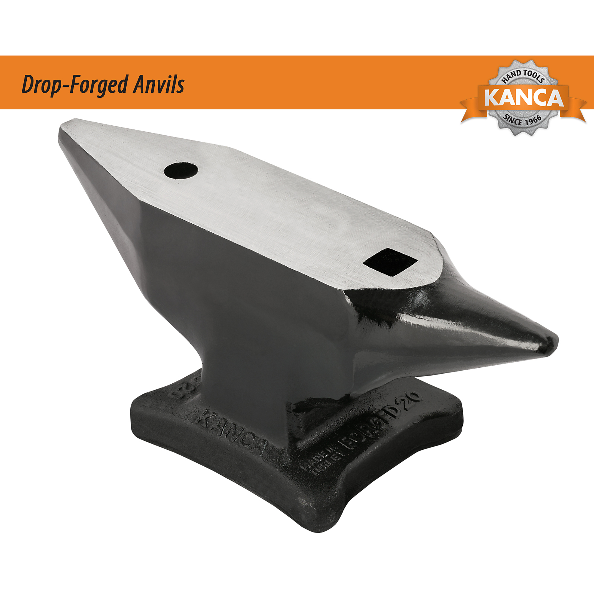 KANCA, DROP FORGED ANVIL 50 KG - 110 LBS, Face Length 21.5 in, Face ...