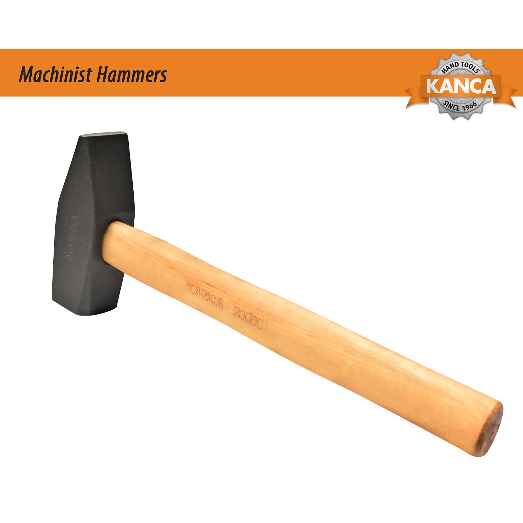 KANCA, MACHINIST HAMMER 1000 GR, Handle Length 14 in, Model# Machinist ...