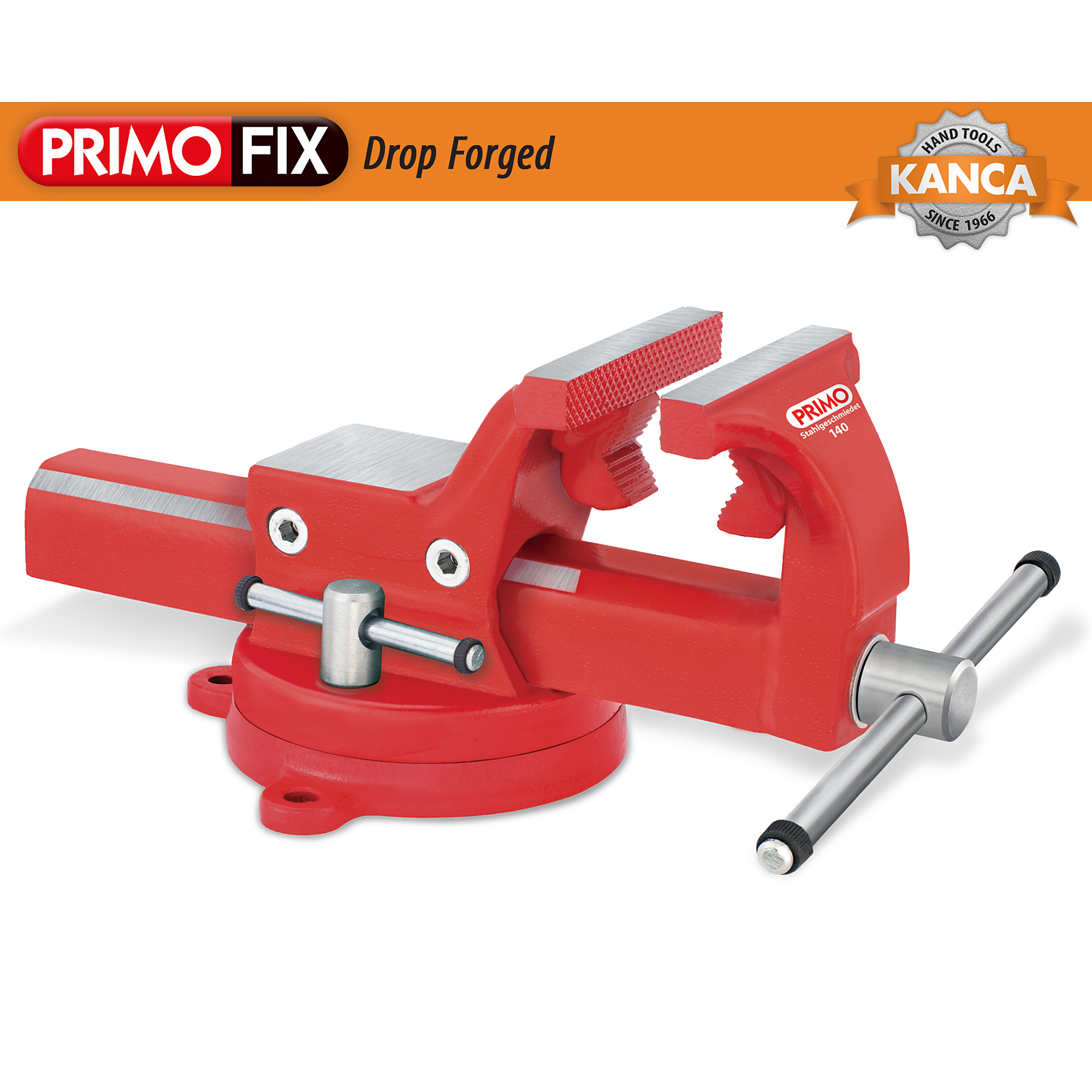 KANCA Primo Plumbers Vise with Swivel Base - 4.8in. Jaw Width, 6in. Jaw ...