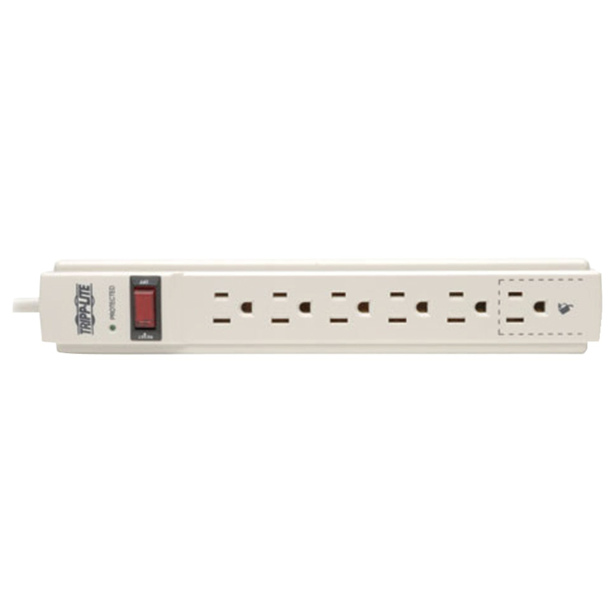 Tripp Lite Protect It!®, 6-Outlet Surge Protector, Cord Length 4 ft ...