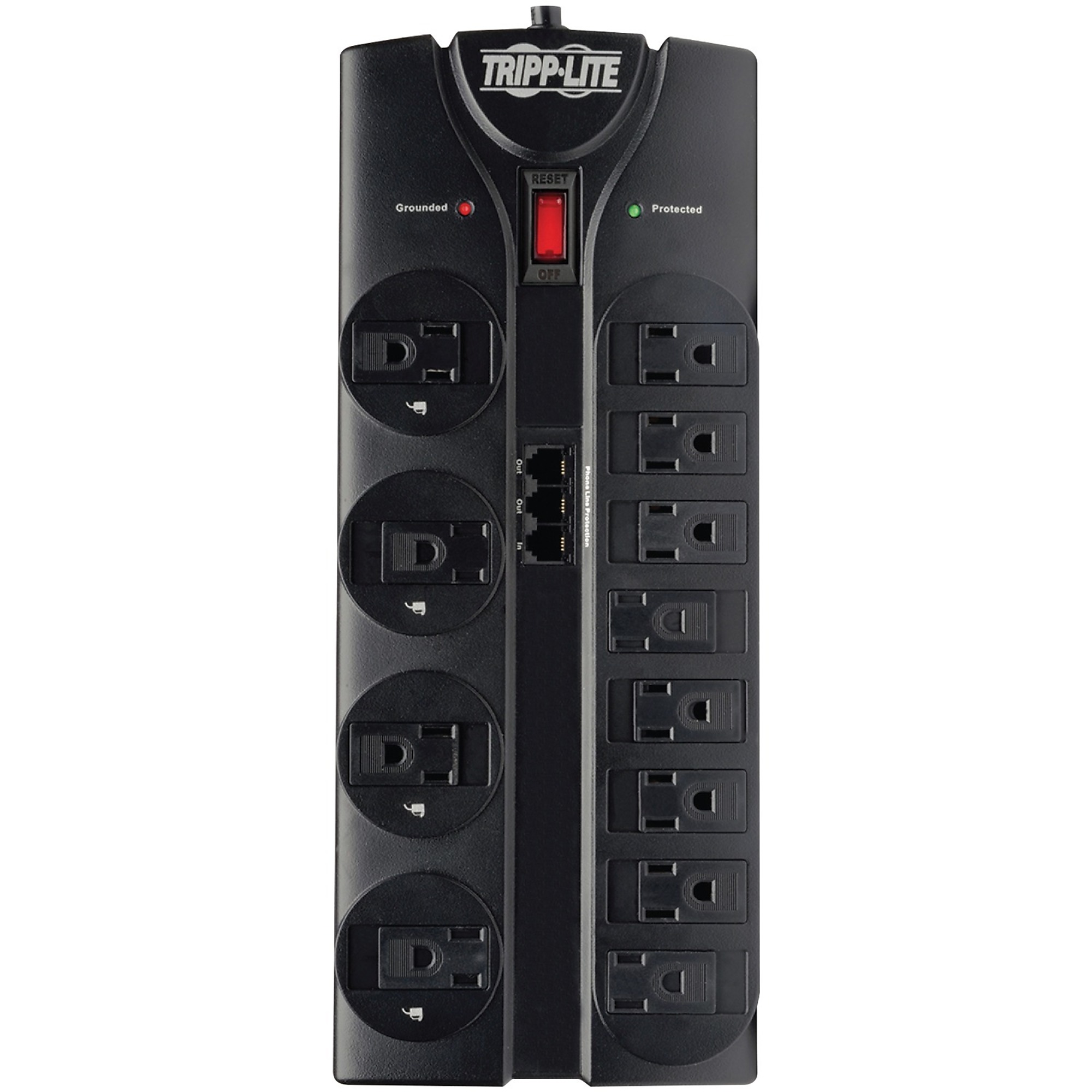 Tripp Lite Protect It!®, 12-Outlet Power Strip Surge Protector, Cord ...