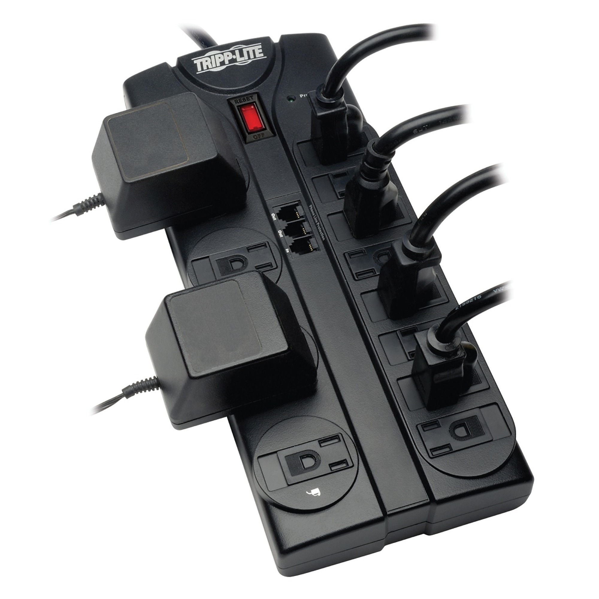 Tripp Lite Protect It!®, 12-Outlet Power Strip Surge Protector, Cord ...