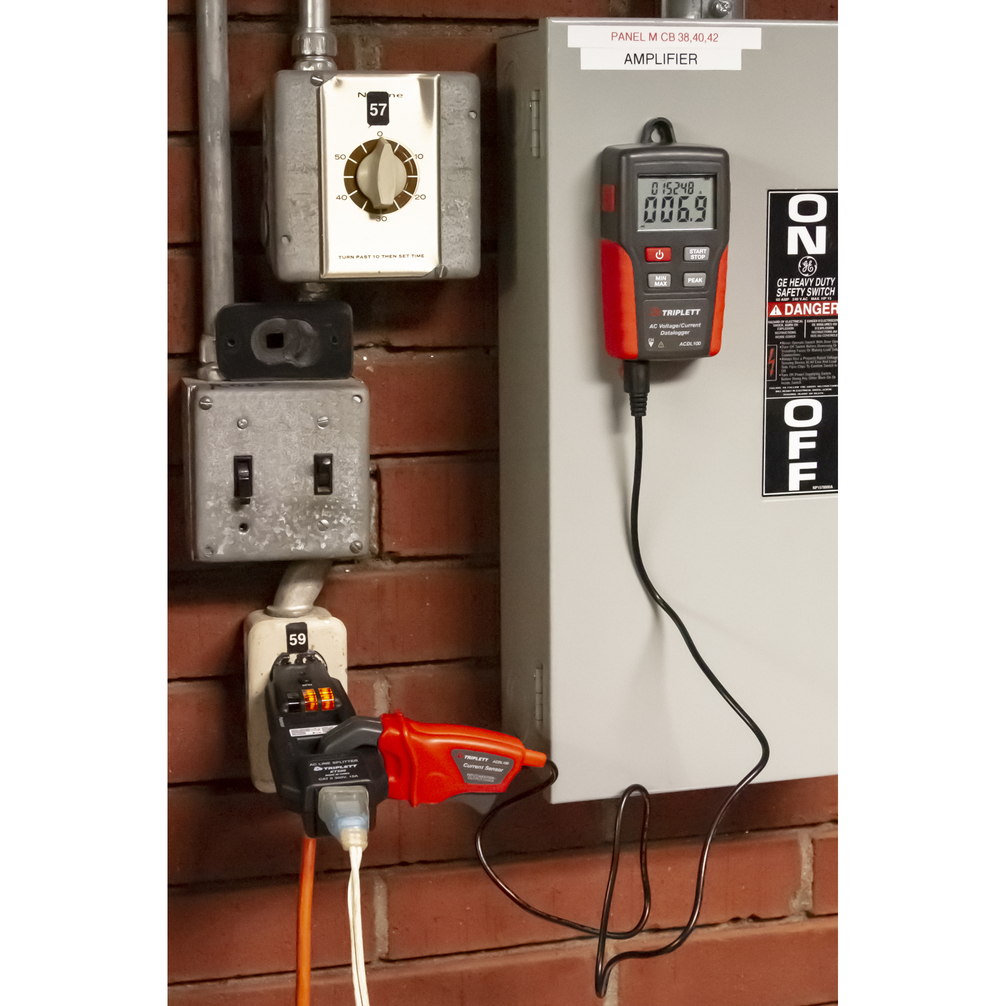 Triplett, True RMS AC Voltage/Current Datalogger, Model# ACDL100 ...